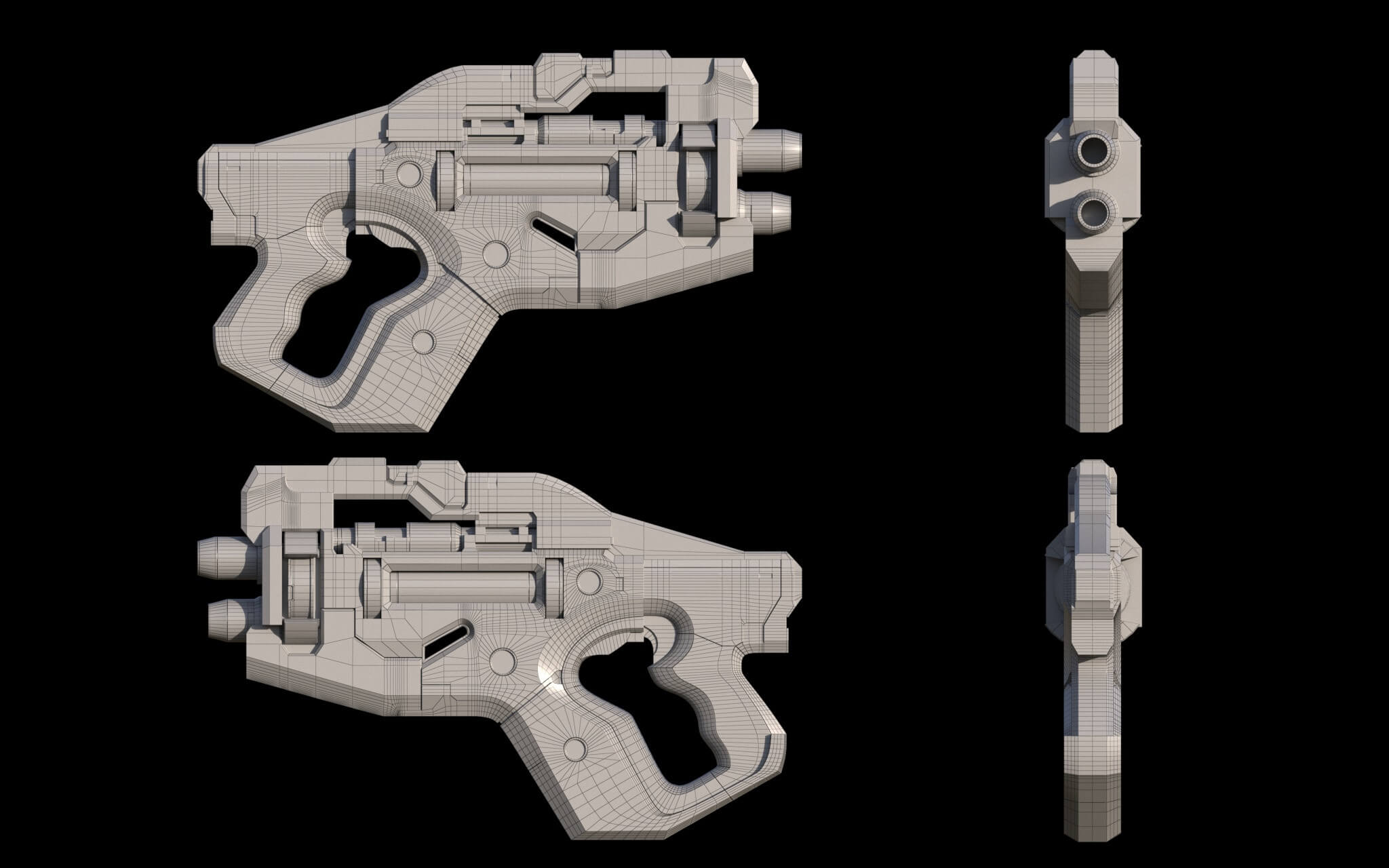Talon T7 Heavy Pistol ( Mass Effect ) - 3D Model by KATEDRA604