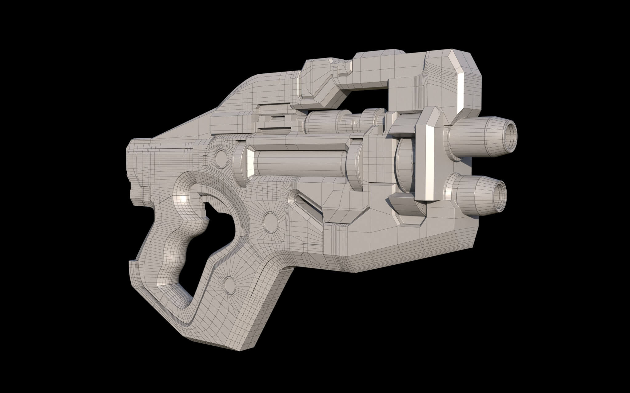 Talon T7 Heavy Pistol ( Mass Effect ) - 3D Model by KATEDRA604