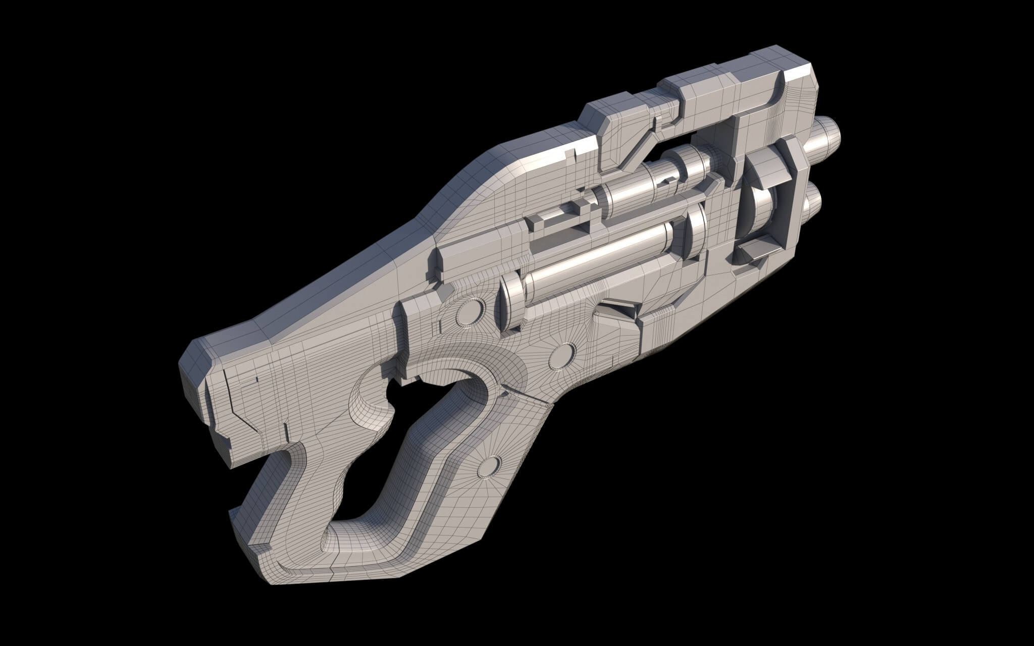 Talon T7 Heavy Pistol ( Mass Effect ) - 3D Model by KATEDRA604