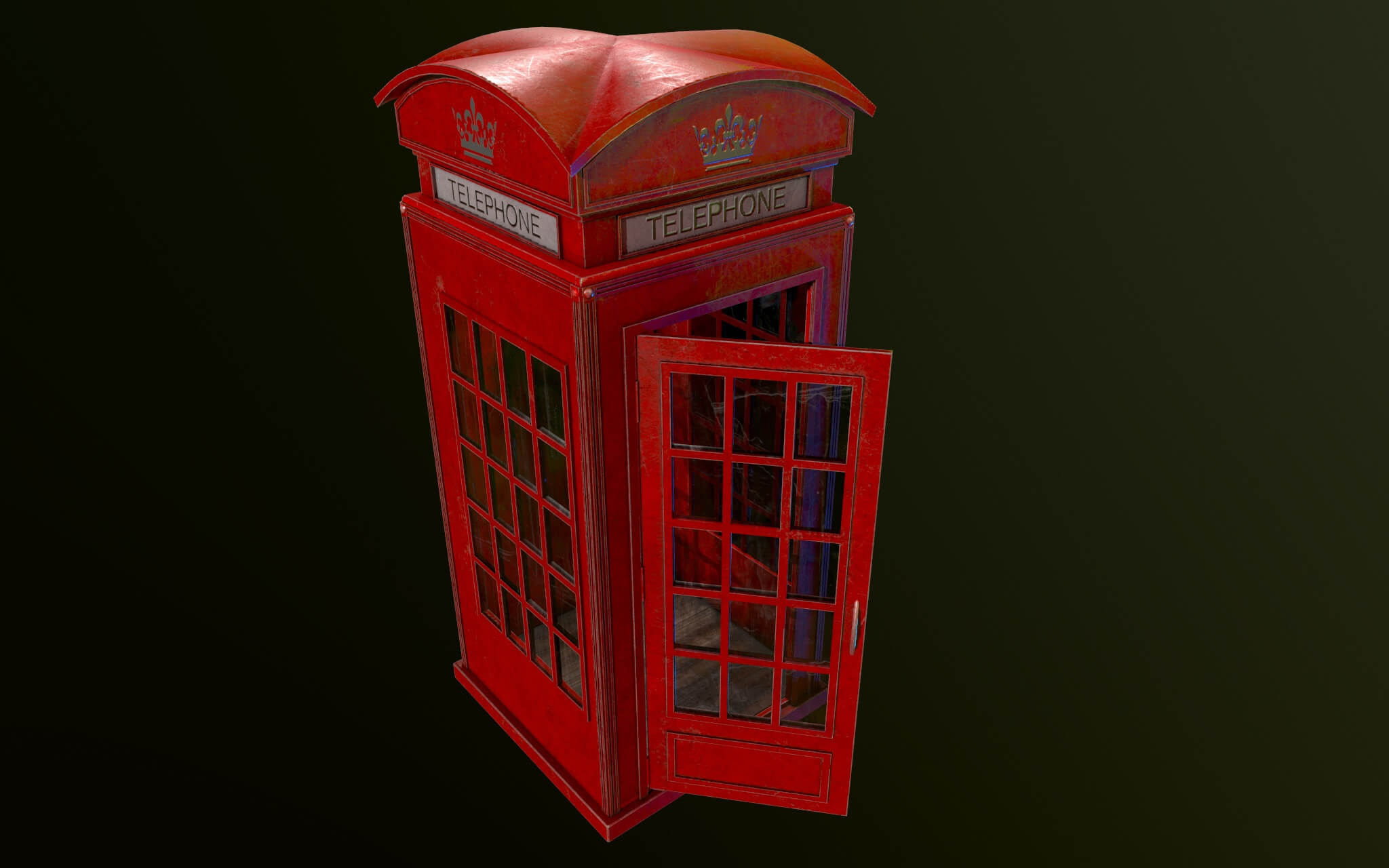 Telephone Booth - 3D Model by KATEDRA604