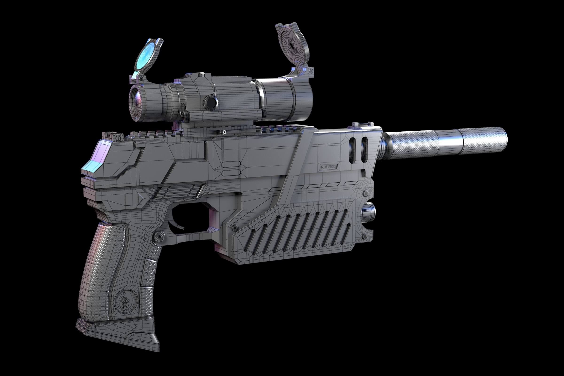 The Lawgiver Judge Dredd Version 2 - 3D Model by KATEDRA604