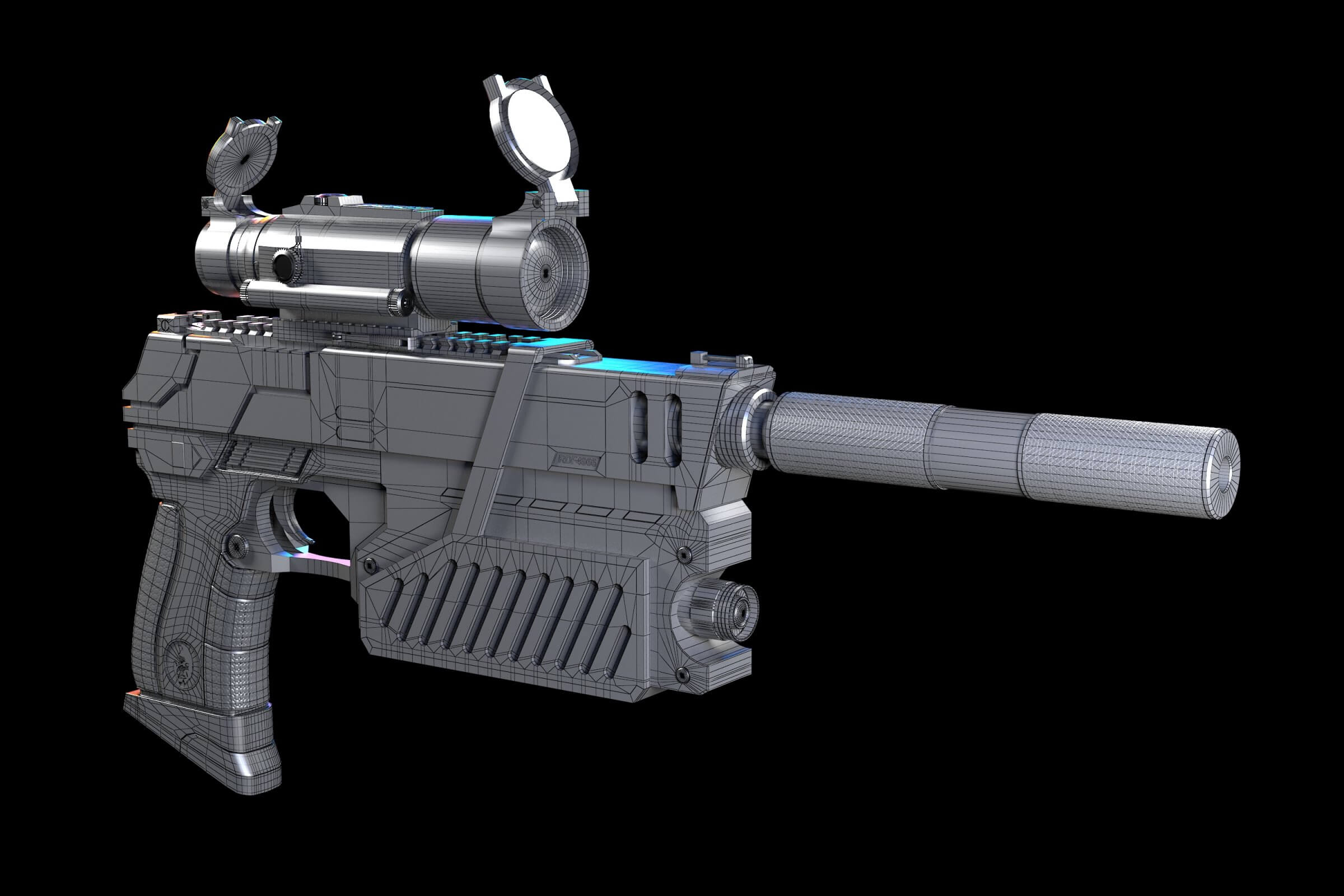 The Lawgiver Judge Dredd Version 2 - 3D Model by KATEDRA604