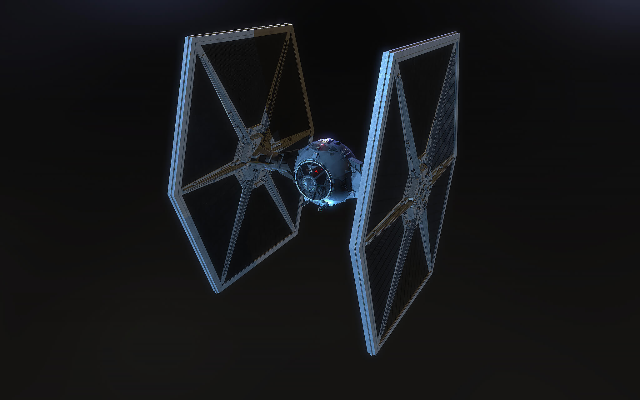 Tie Fighter Star Wars - 3D Model by KATEDRA604