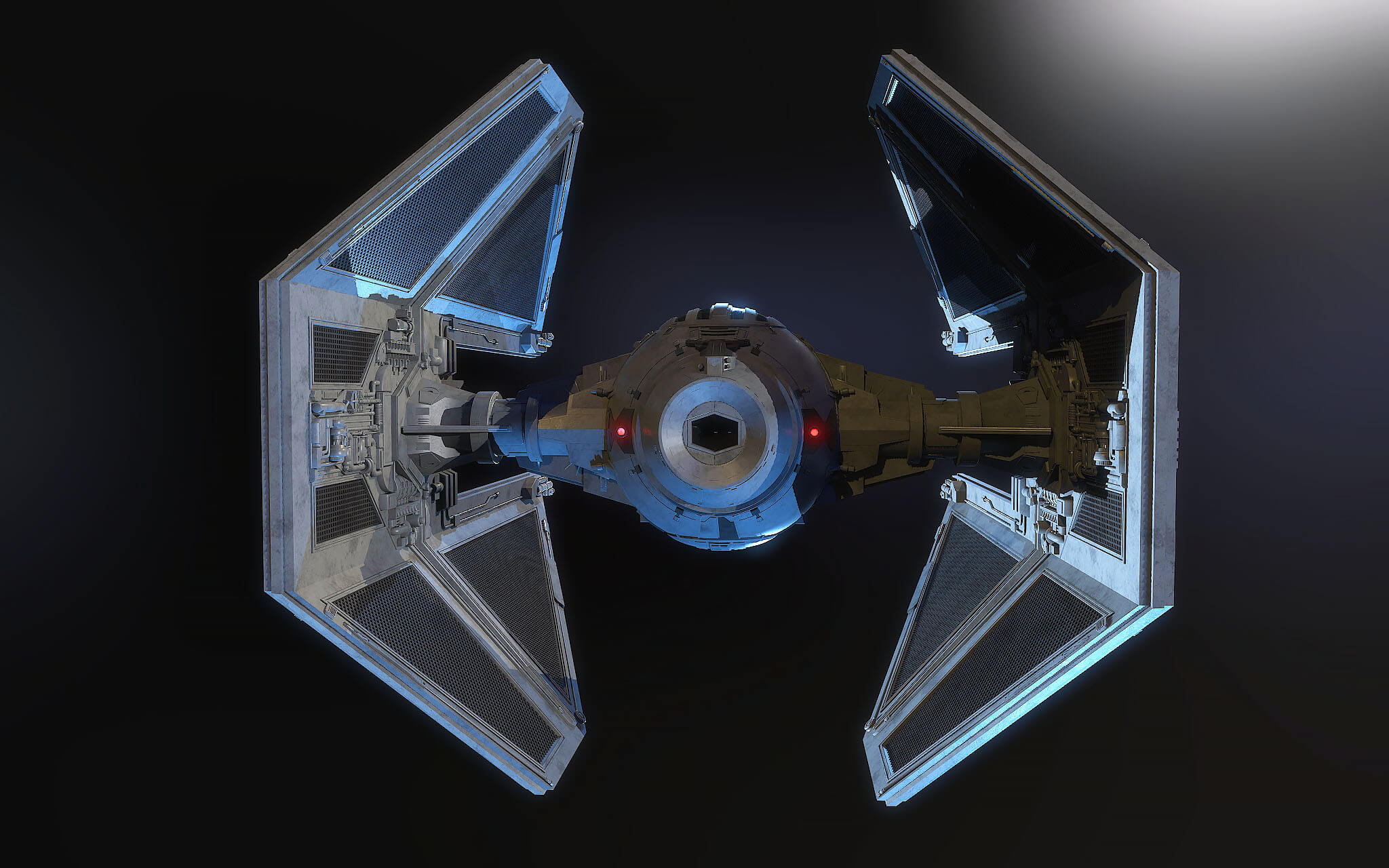 Tie Interceptor Star Wars - 3D Model by KATEDRA604