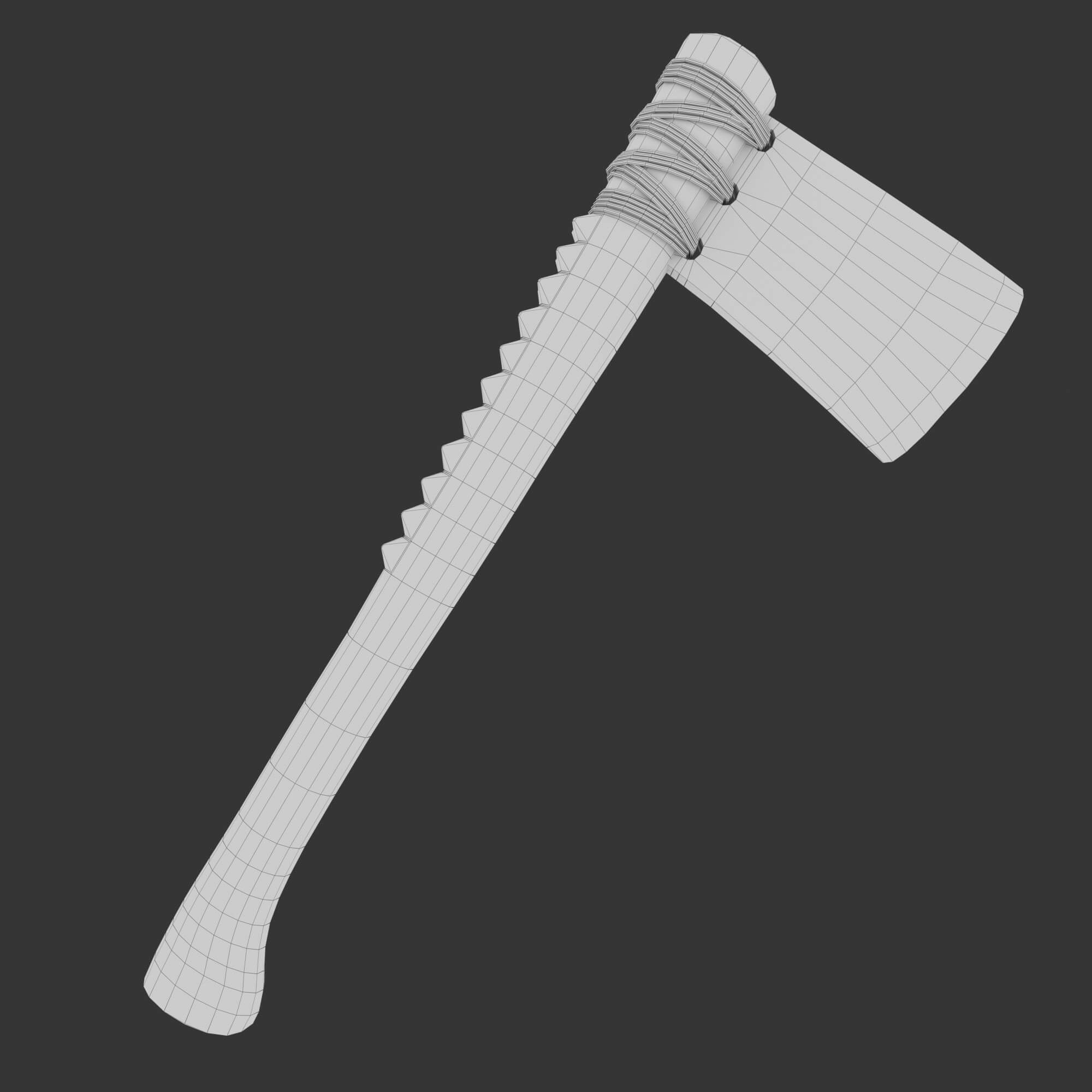 Ancient Bone Ax - 3D Model by KaterynaBondarenko
