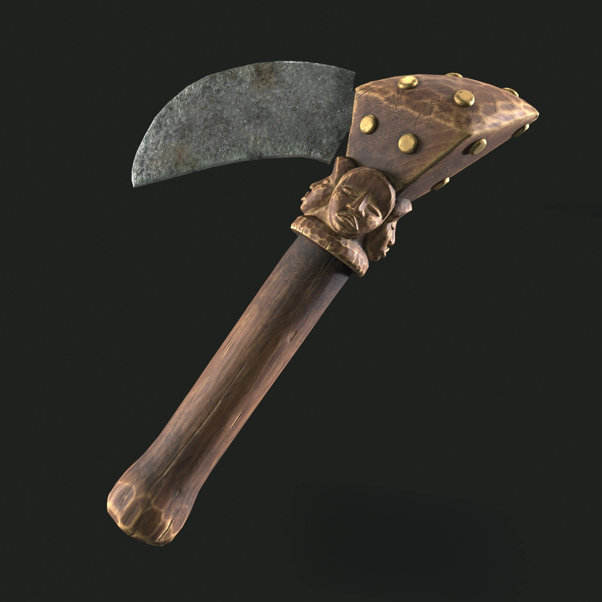 Ancient Hatchet - 3D Model by KaterynaBondarenko