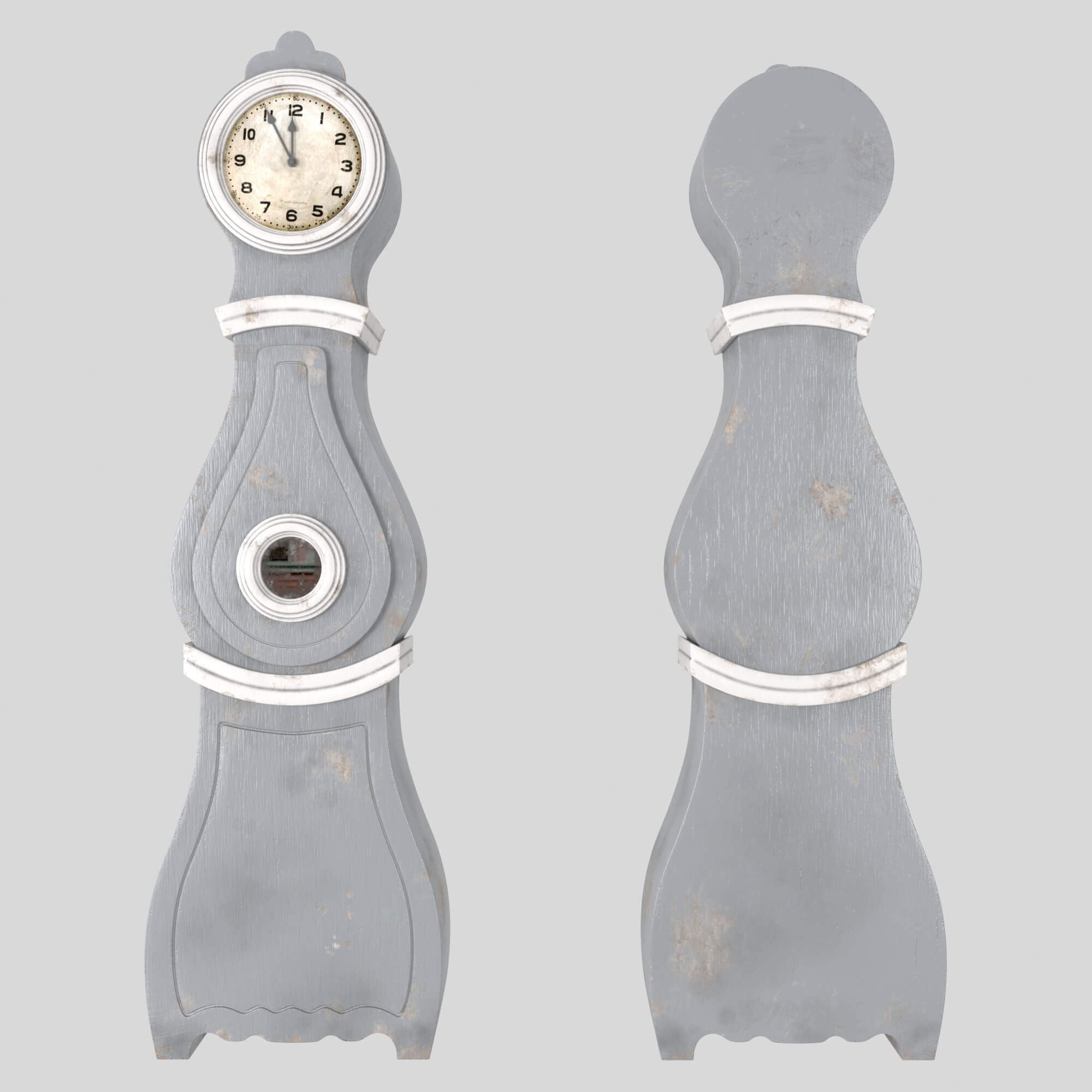 Antique Grandfather Clock - 3D Model by KaterynaBondarenko
