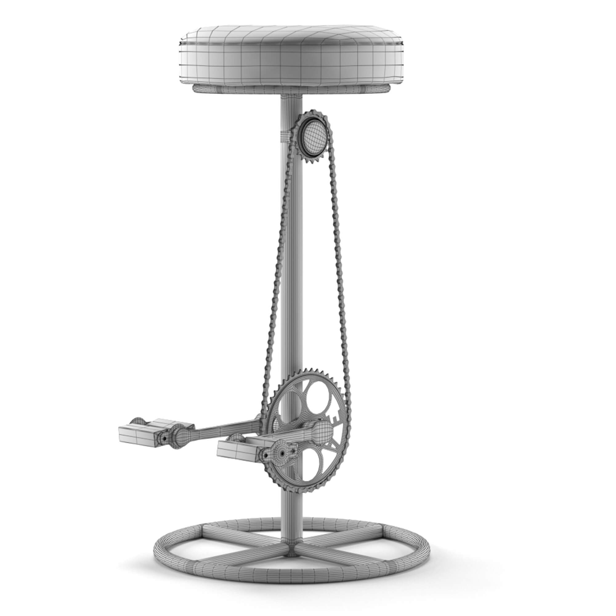 Bar Stools - 3D Model by KaterynaBondarenko