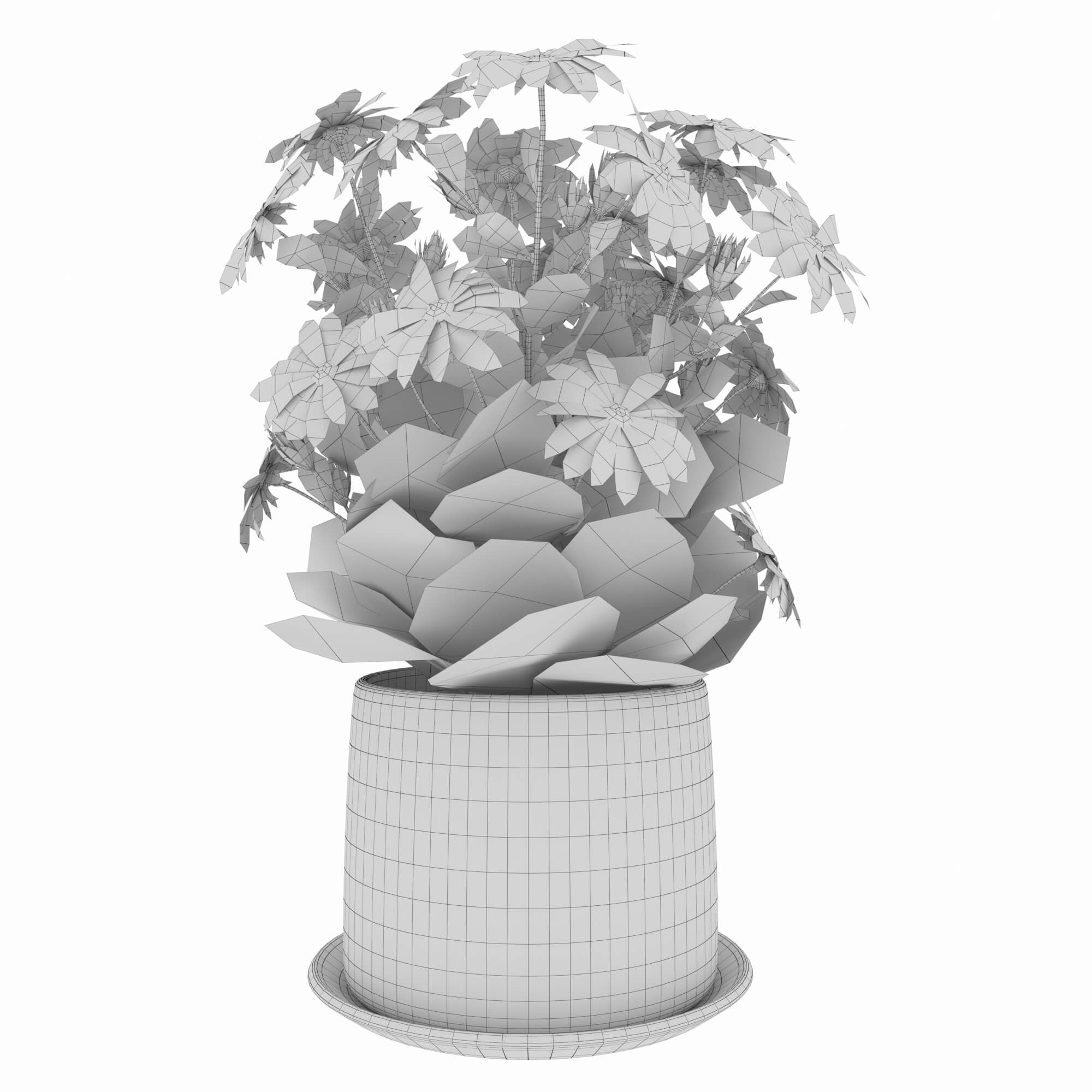 Flower in a Pot - 3D Model by KaterynaBondarenko