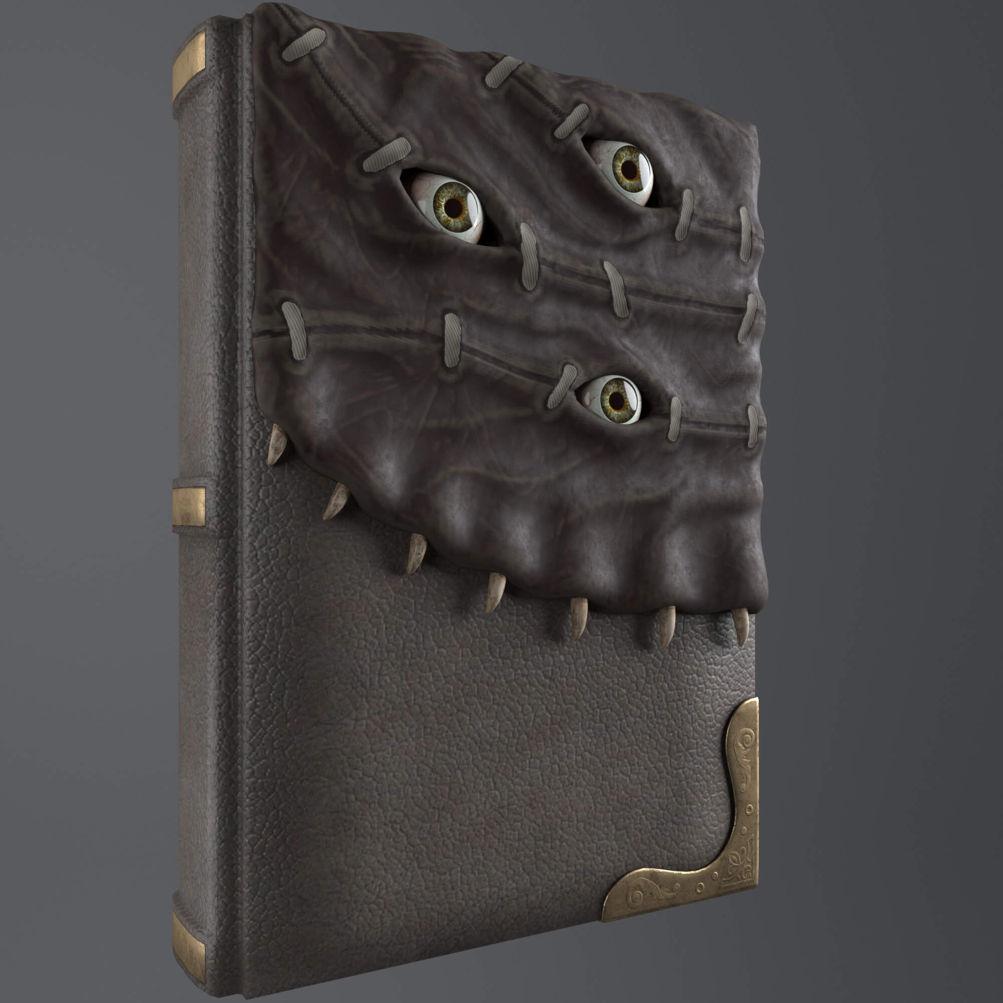 Leather Book - 3D Model by KaterynaBondarenko