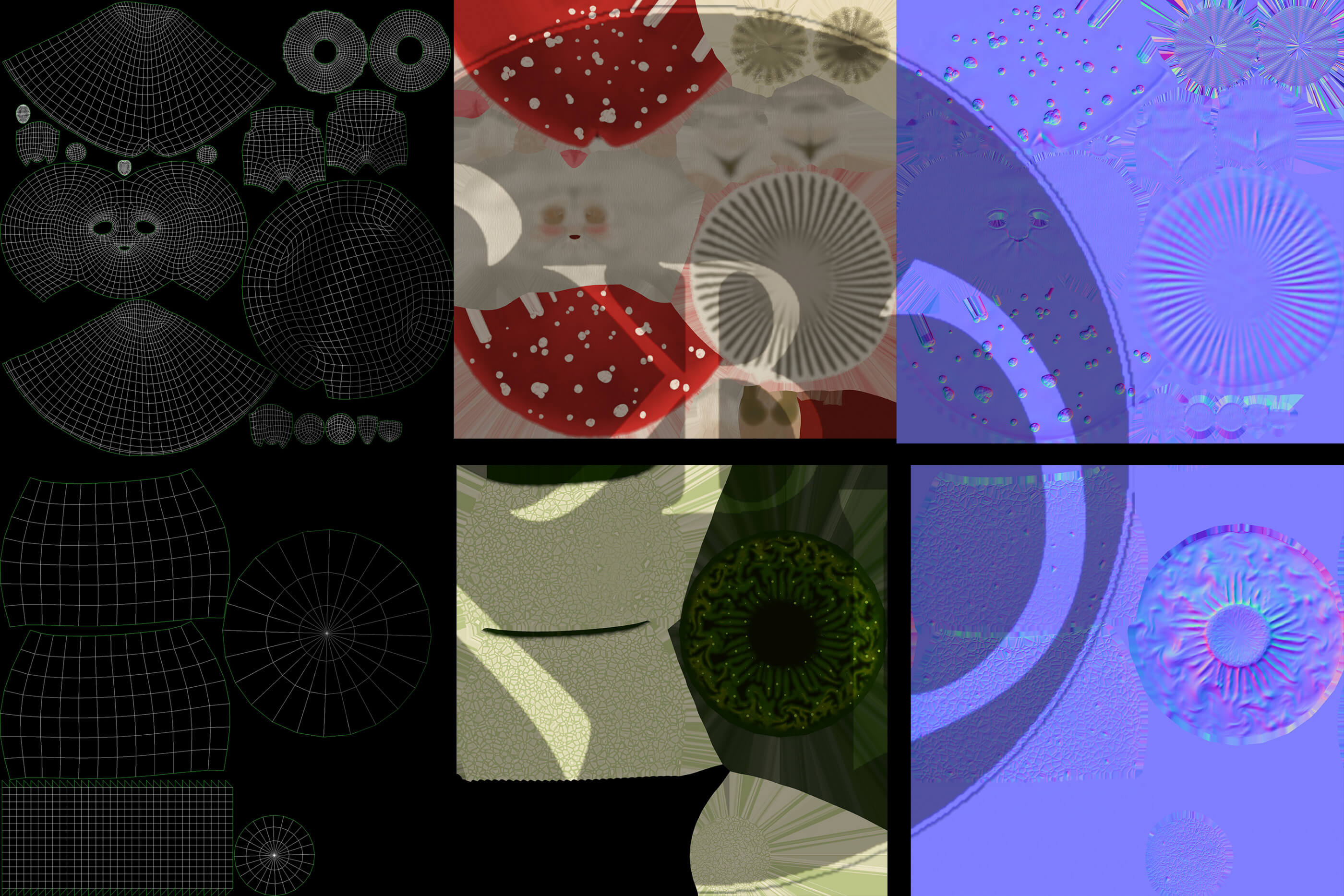 Mushroom Character - 3D Model by KaterynaBondarenko