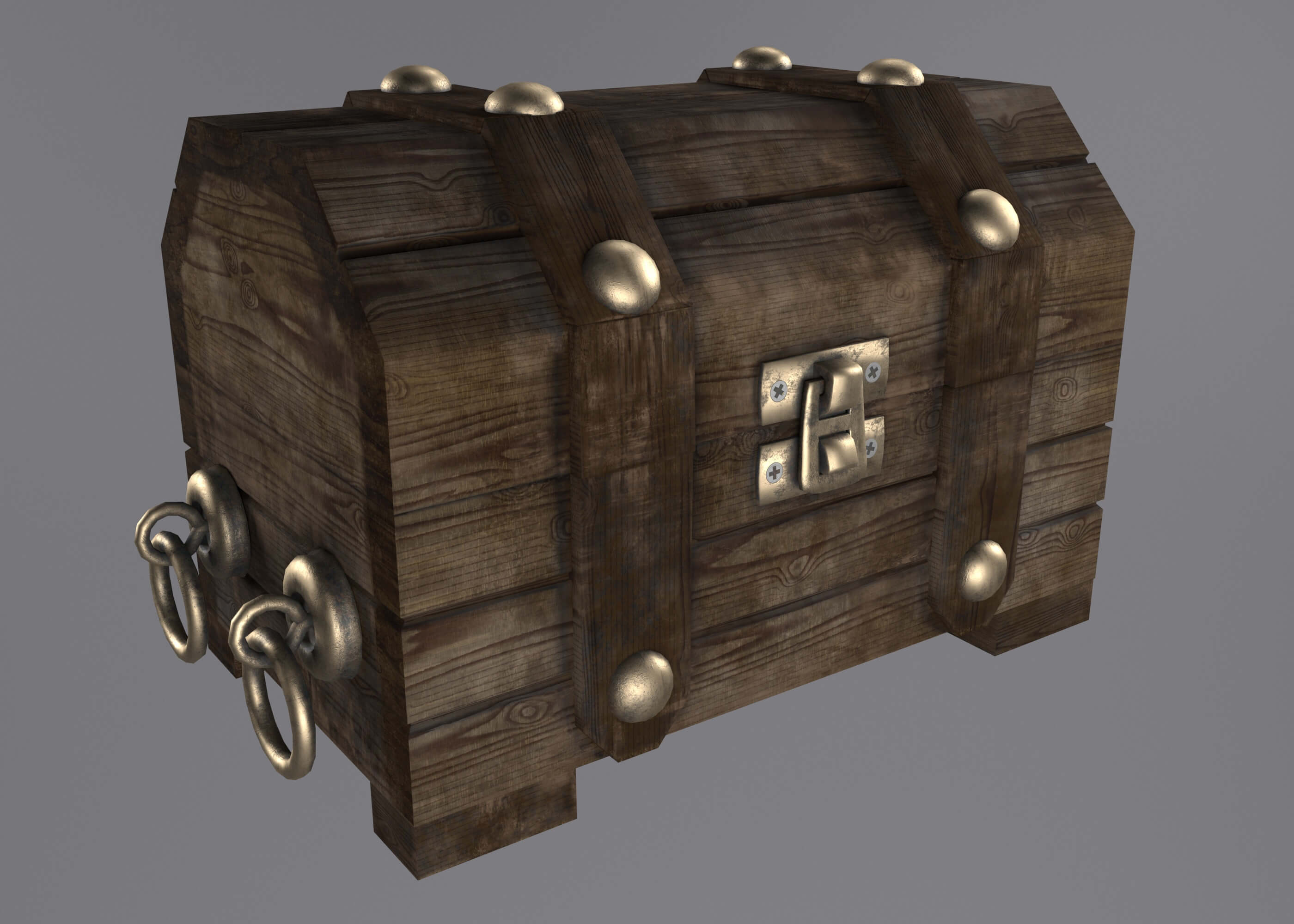 Old Wooden Chest - Free 3D Model by KaterynaBondarenko