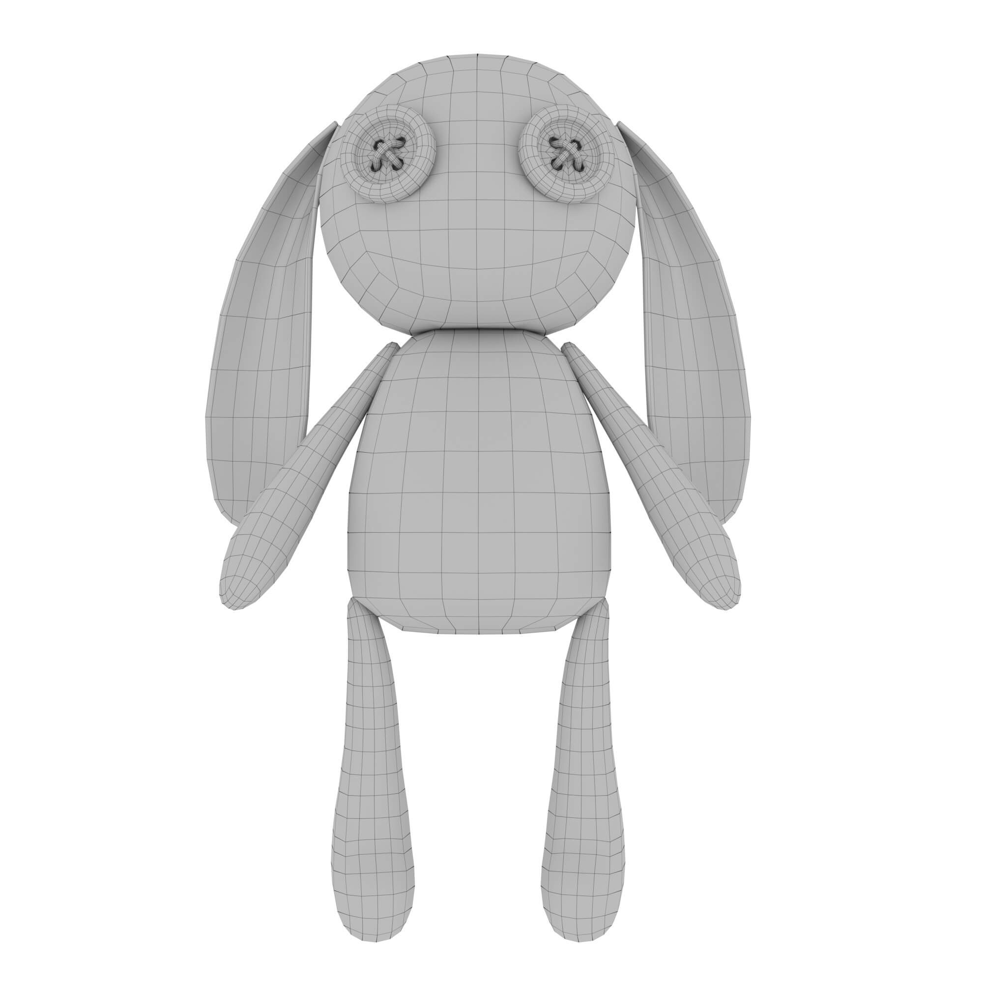 Rabbit Doll - 3D Model by KaterynaBondarenko