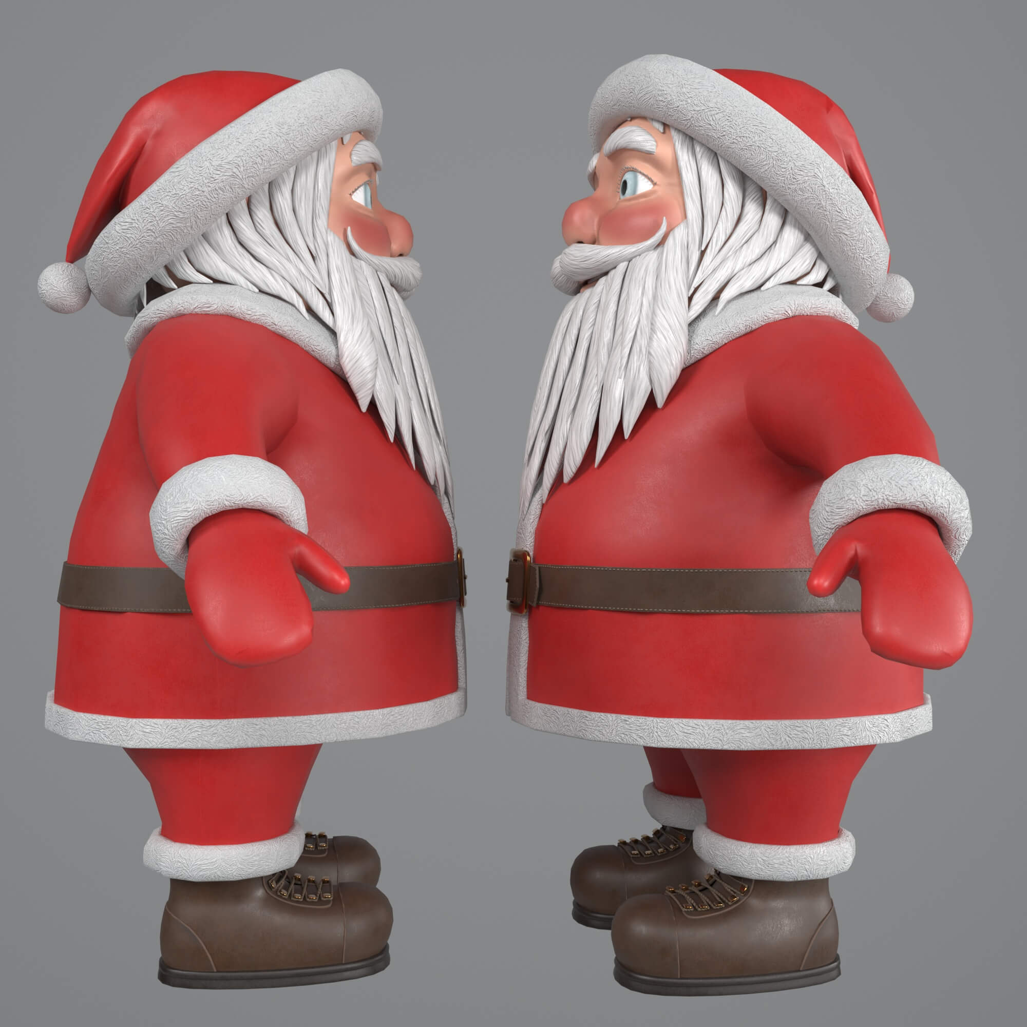 Santa Claus Figure - 3D Model by KaterynaBondarenko