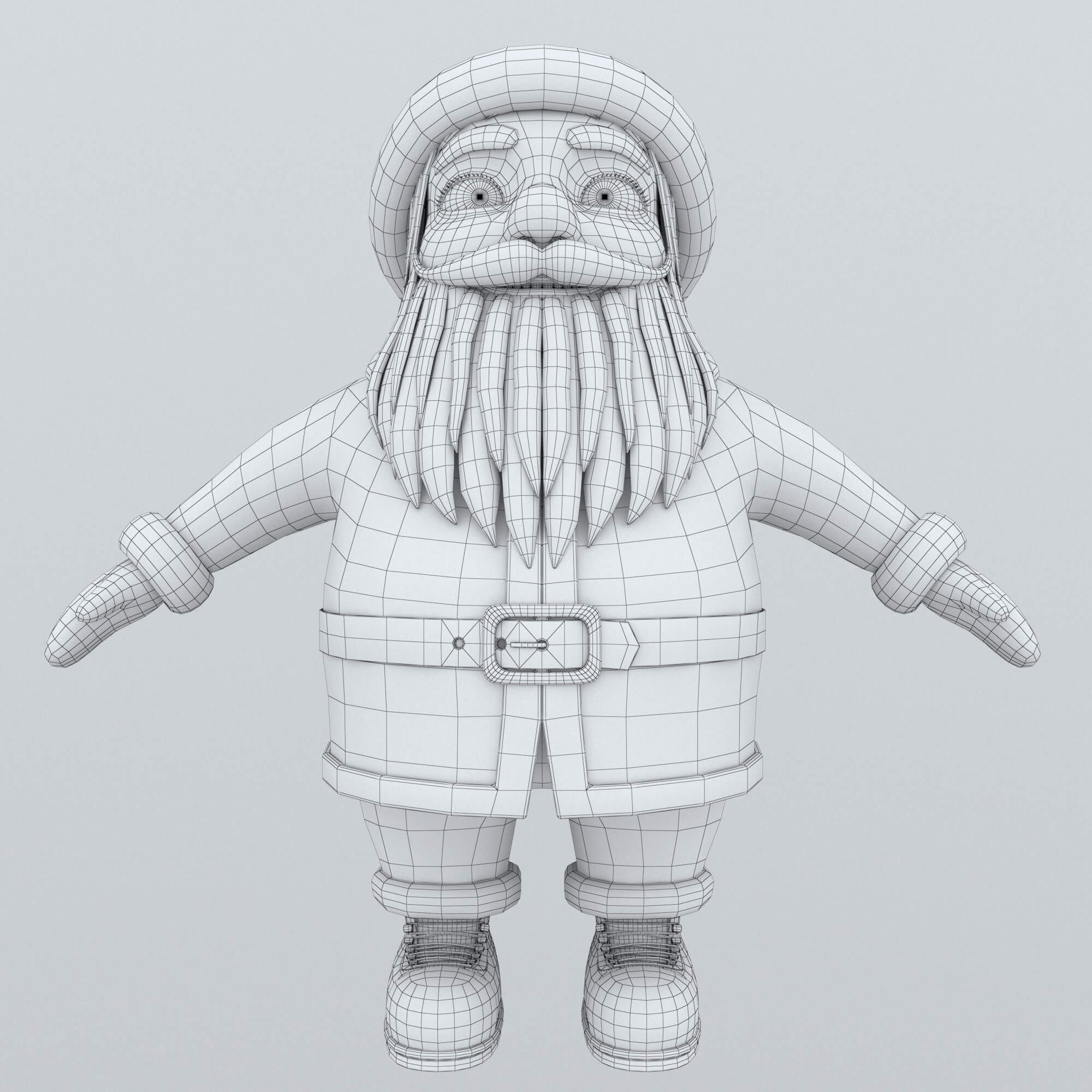Santa Claus Figure - 3D Model by KaterynaBondarenko