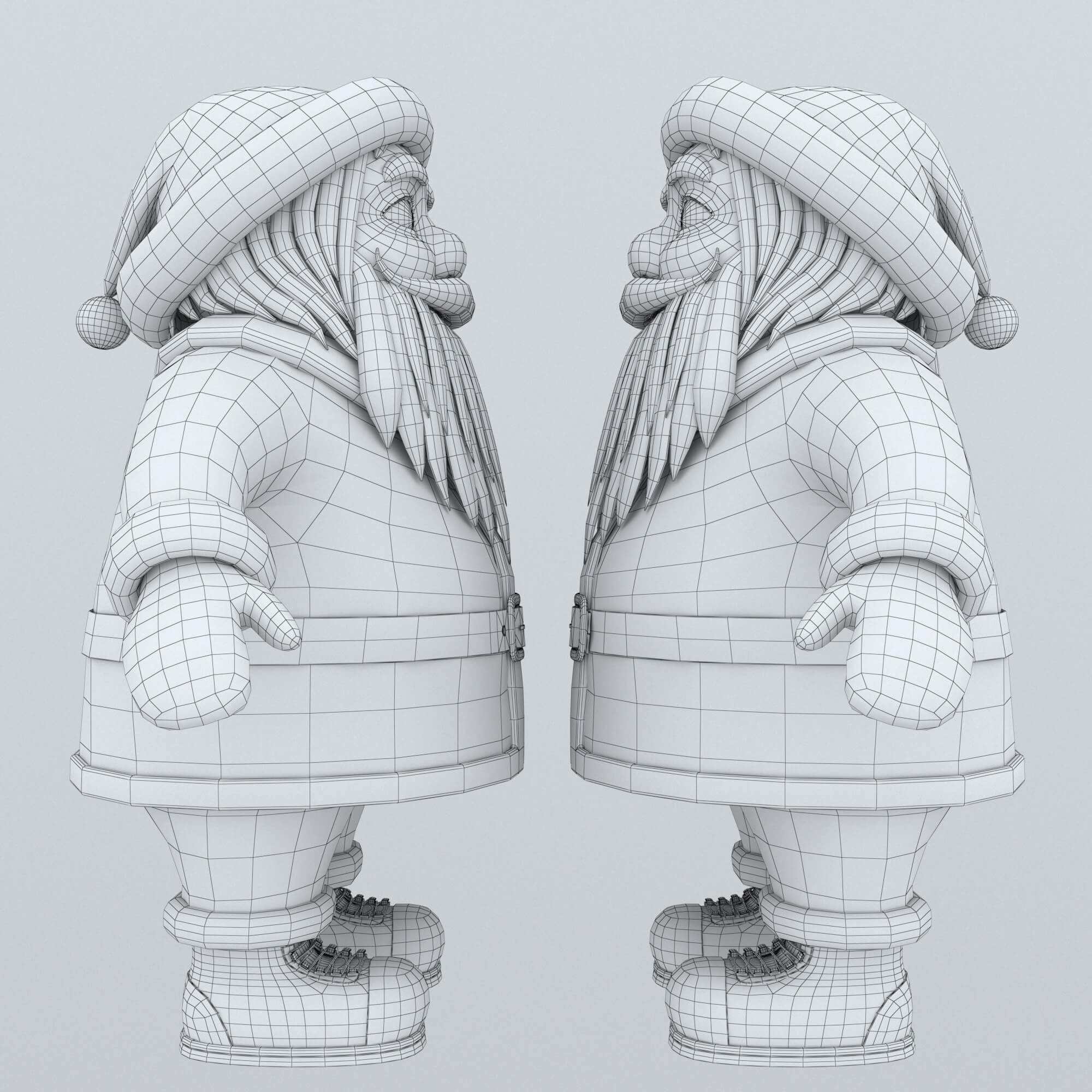 Santa Claus Figure - 3D Model by KaterynaBondarenko