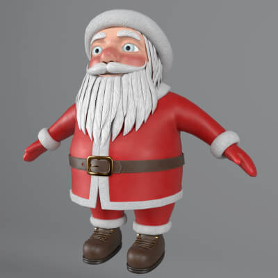 Santa Claus Figure - 3D Model by KaterynaBondarenko
