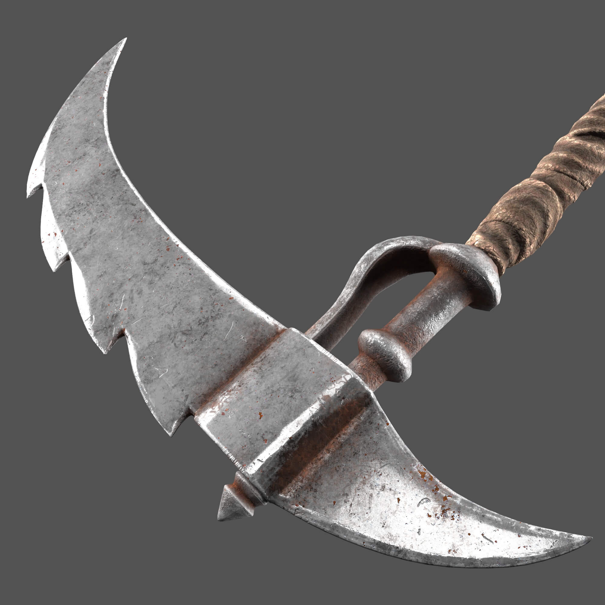 Scarecrow reaper with scythe - 3D Model by KaterynaBondarenko