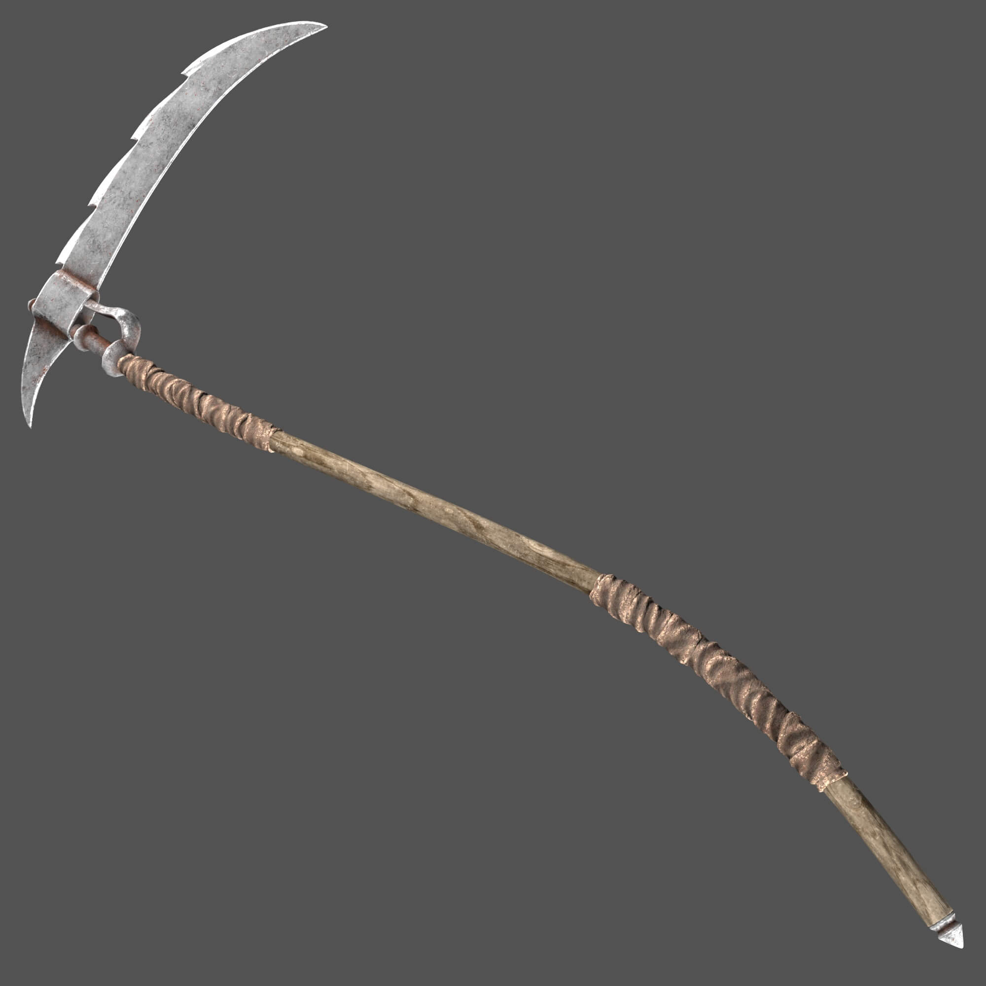 Scarecrow reaper with scythe - 3D Model by KaterynaBondarenko