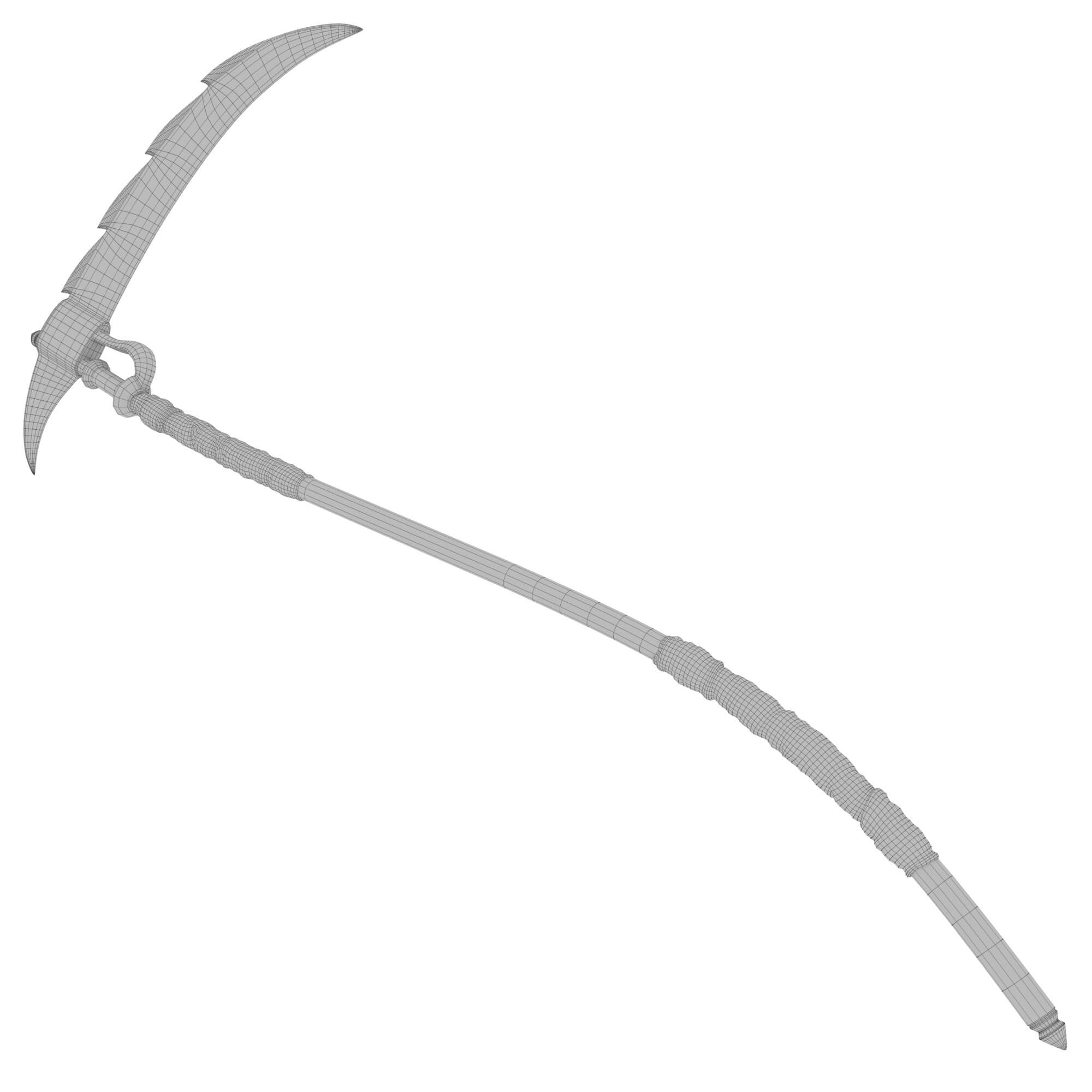 Scarecrow reaper with scythe - 3D Model by KaterynaBondarenko