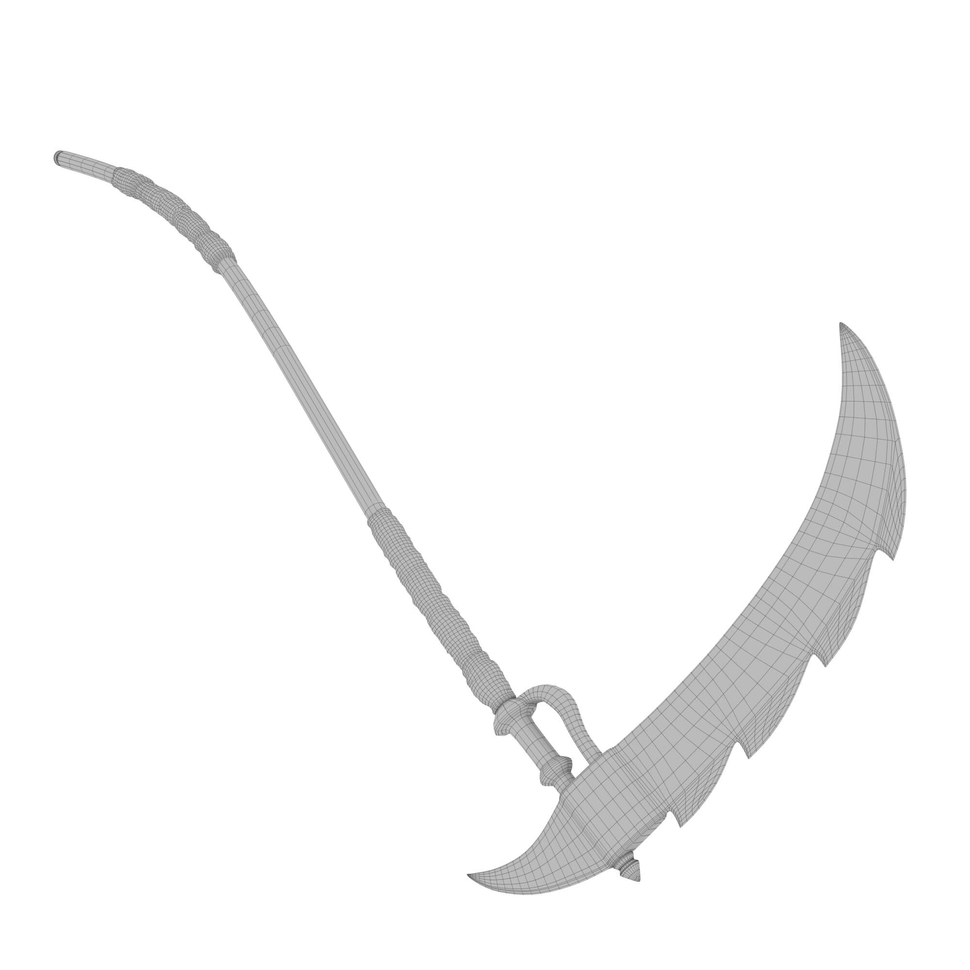 Scarecrow reaper with scythe - 3D Model by KaterynaBondarenko