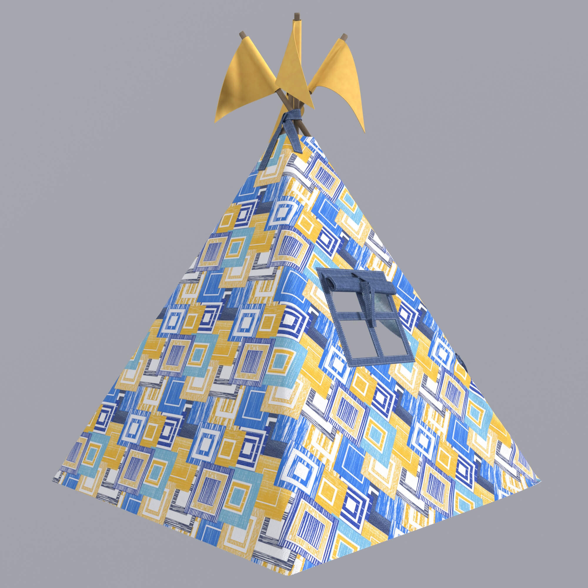 Children's Tent-Wigwam 3D Model by KaterynaBondarenko