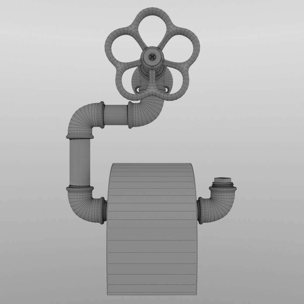 Toilet Paper Holder - Free 3D Model by KaterynaBondarenko