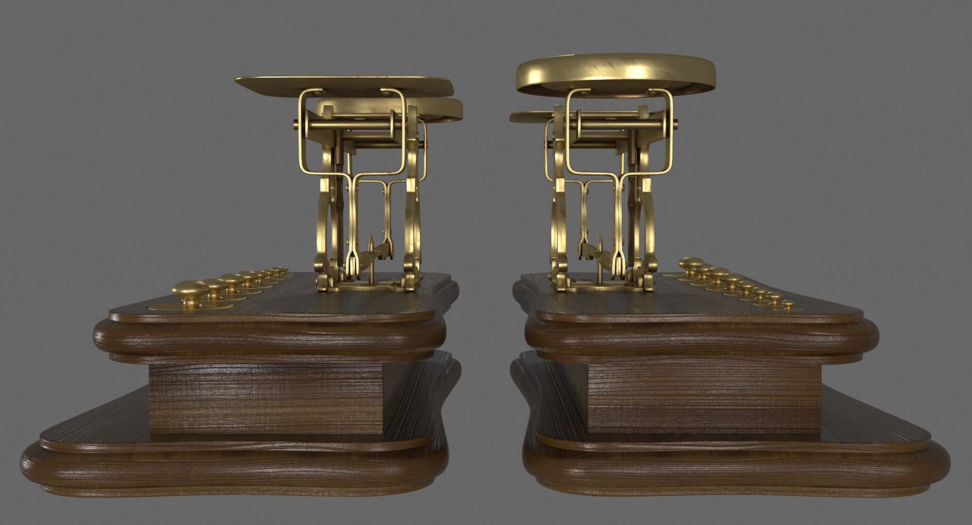 Vintage Pharmacy Scales - 3D Model by KaterynaBondarenko