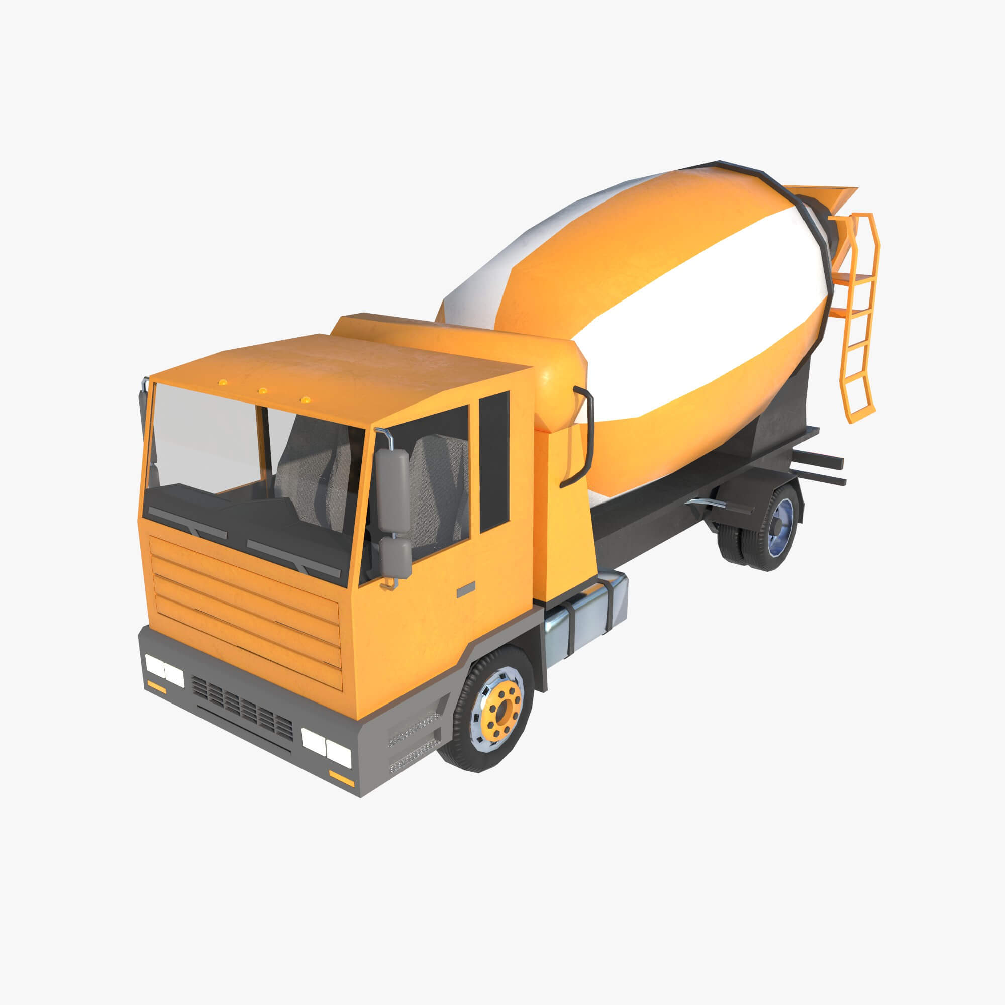 2-Axle Mixer Truck 3D Model by katherina
