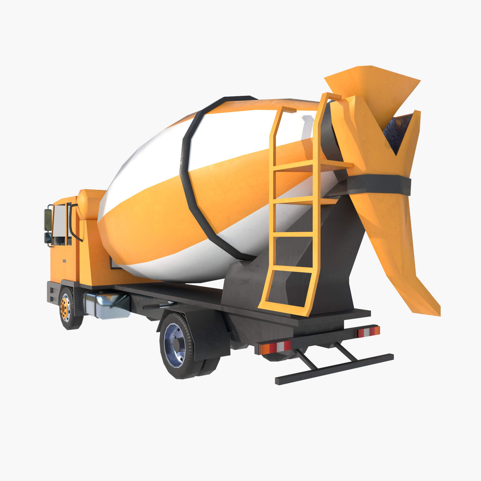2-Axle Mixer Truck 3D Model by katherina