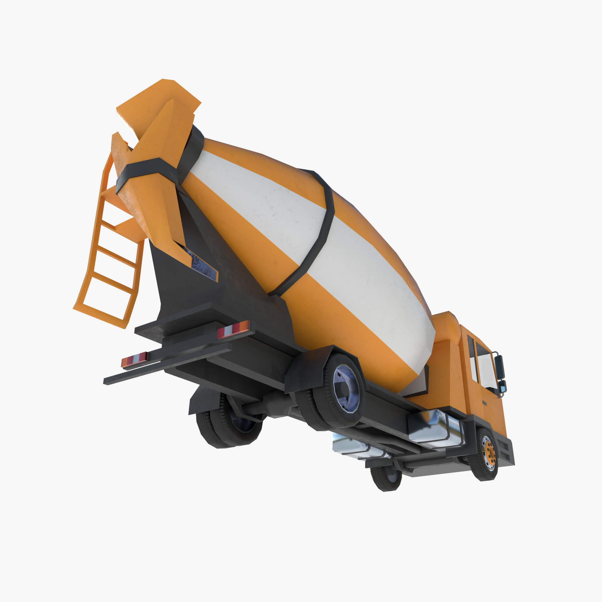 2-Axle Mixer Truck 3D Model by katherina