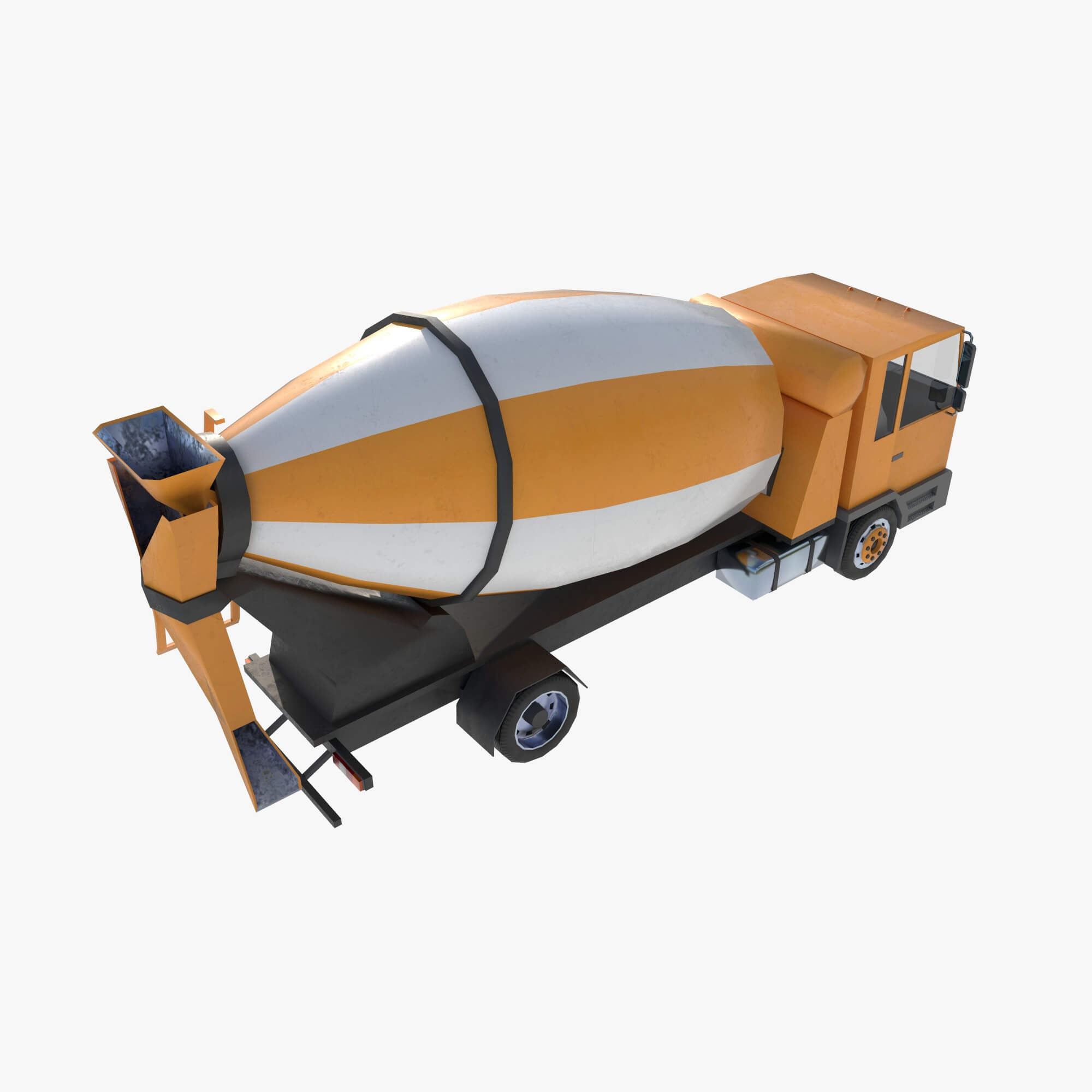 2-Axle Mixer Truck 3D Model by katherina