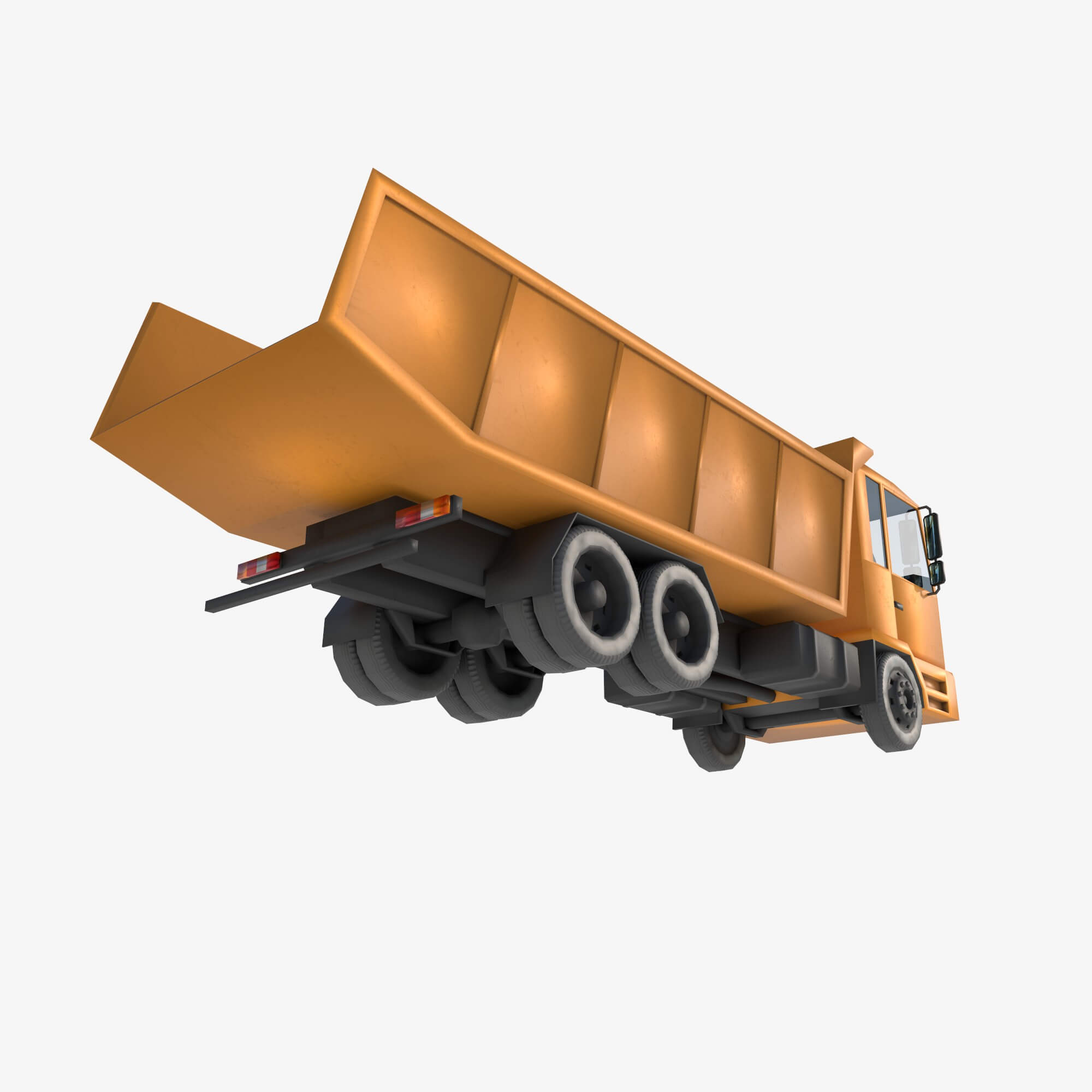 3-Axle Dump Truck 3D Model by katherina