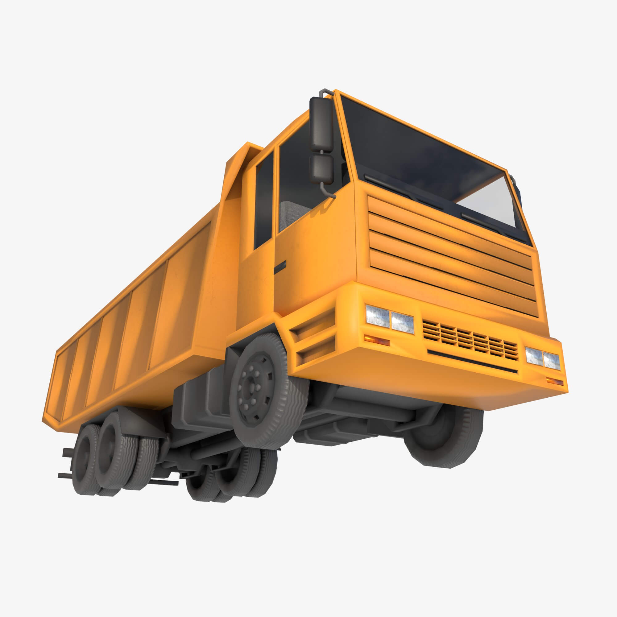 3-Axle Dump Truck 3D Model by katherina