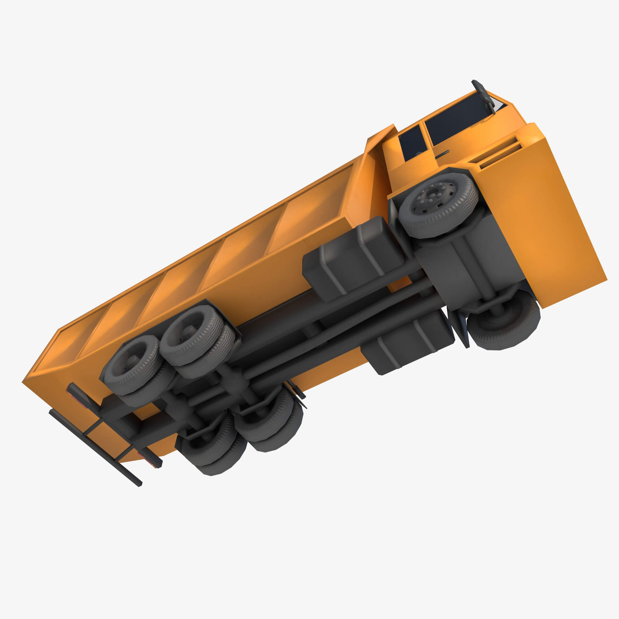 3-Axle Dump Truck 3D Model by katherina