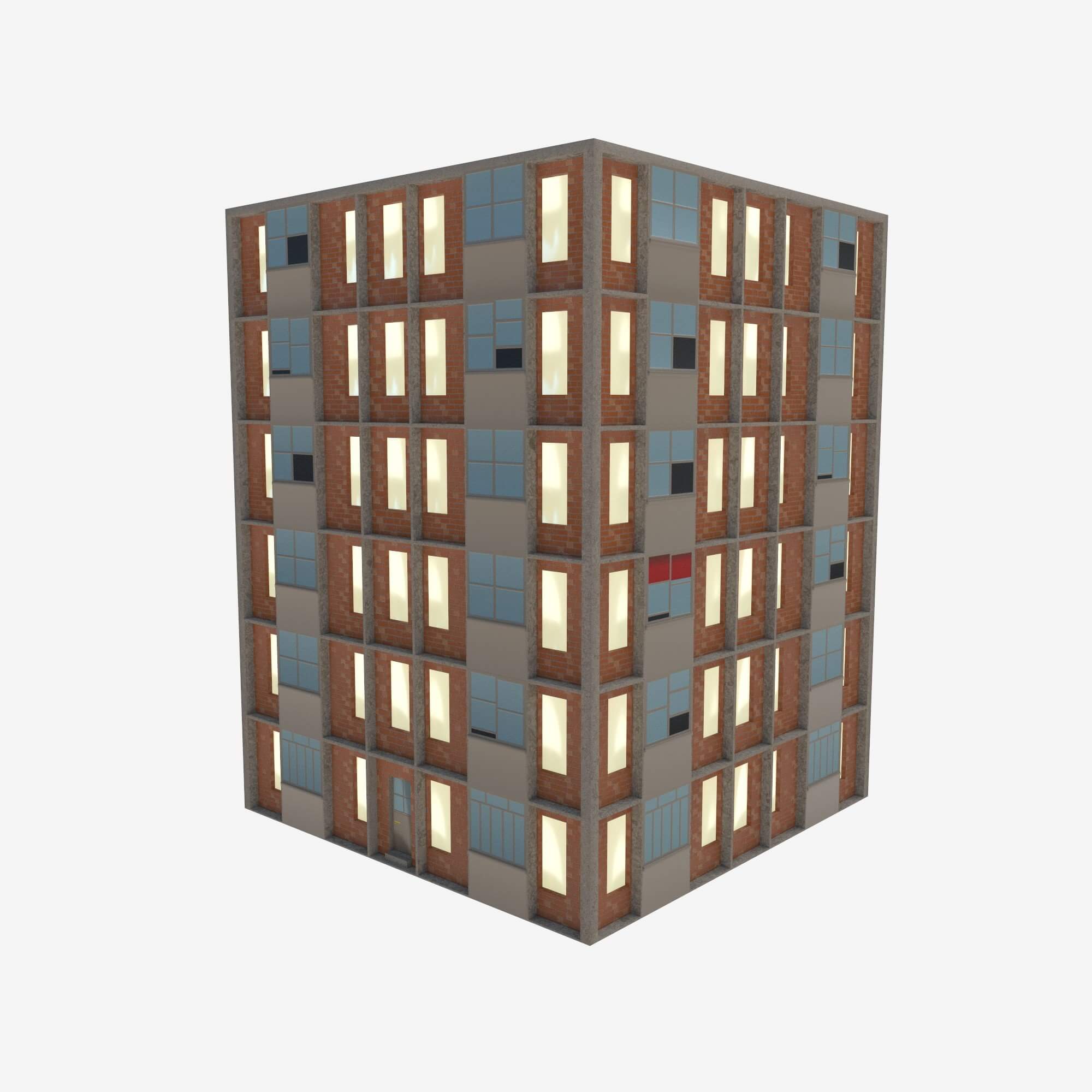 6 Storey House - 3D Model by katherina