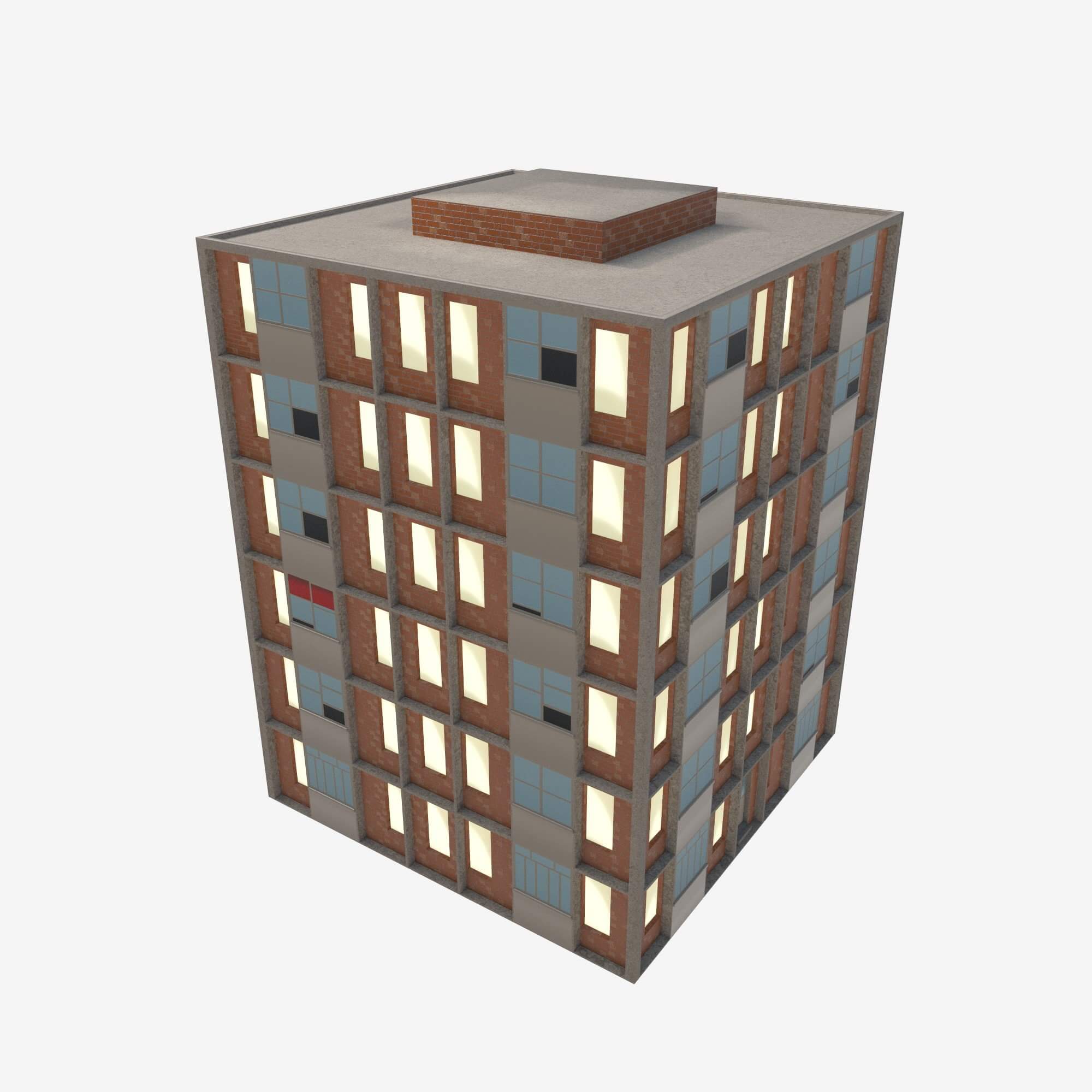 6 Storey House - 3D Model by katherina