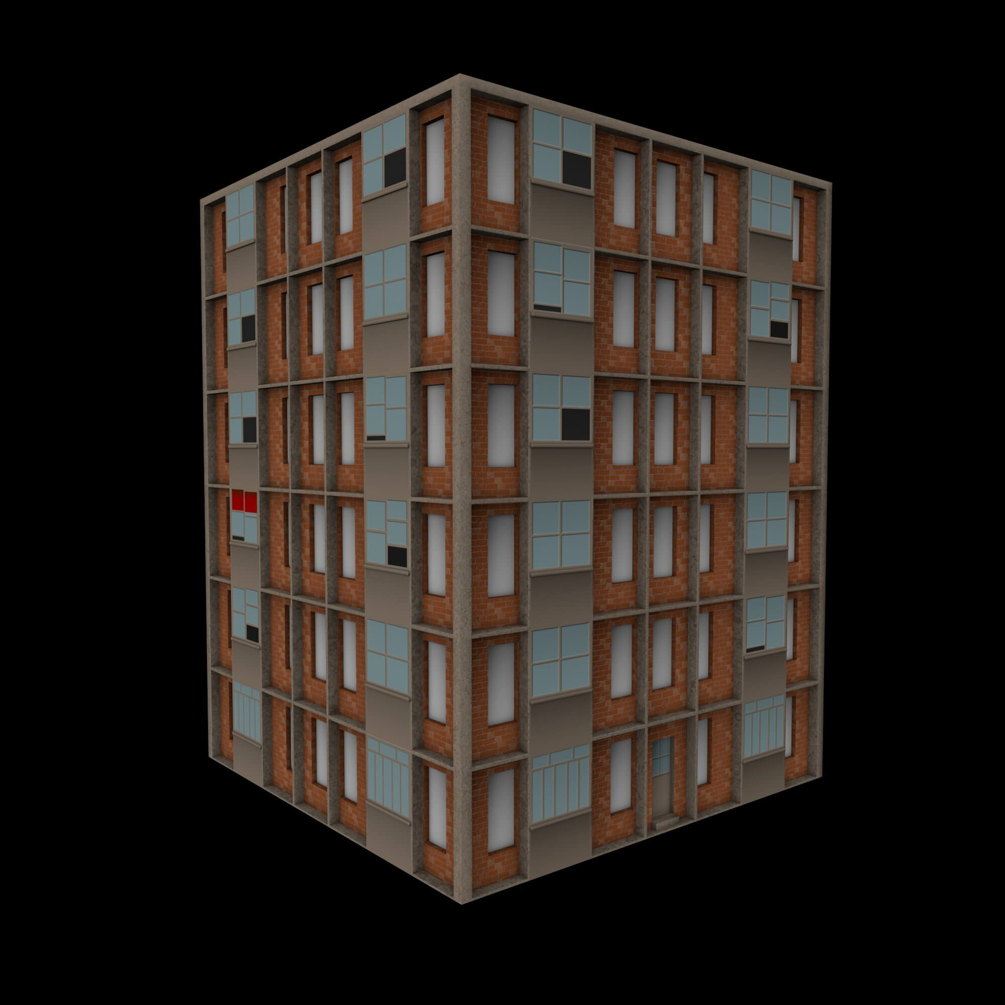 6 Storey House - 3D Model by katherina