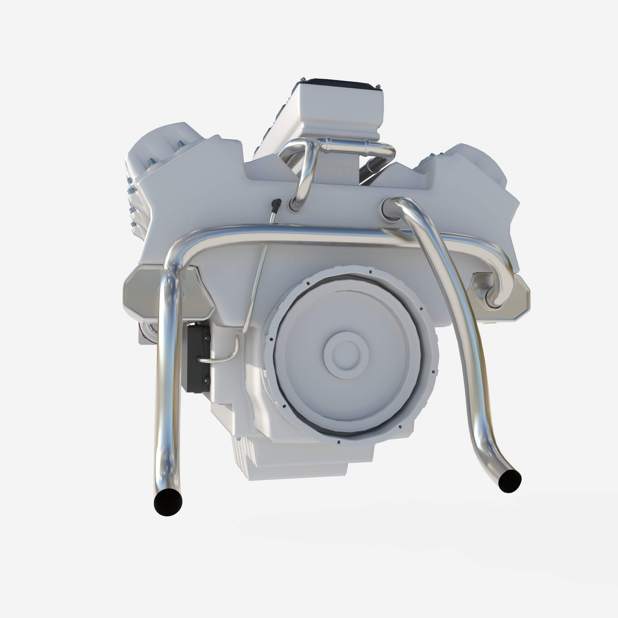 8 Cylinder Car Engine - 3D Model by katherina