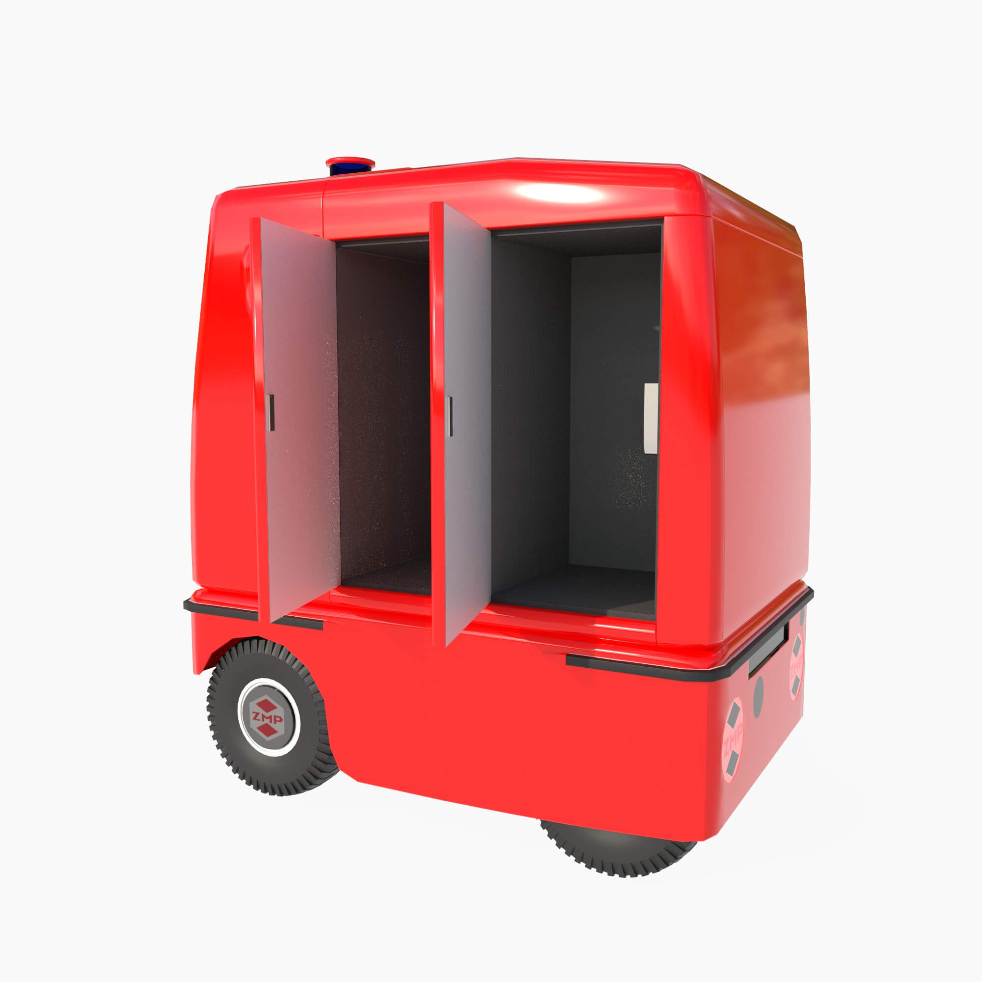 Japanese delivery robot Deliro - 3D Model by katherina