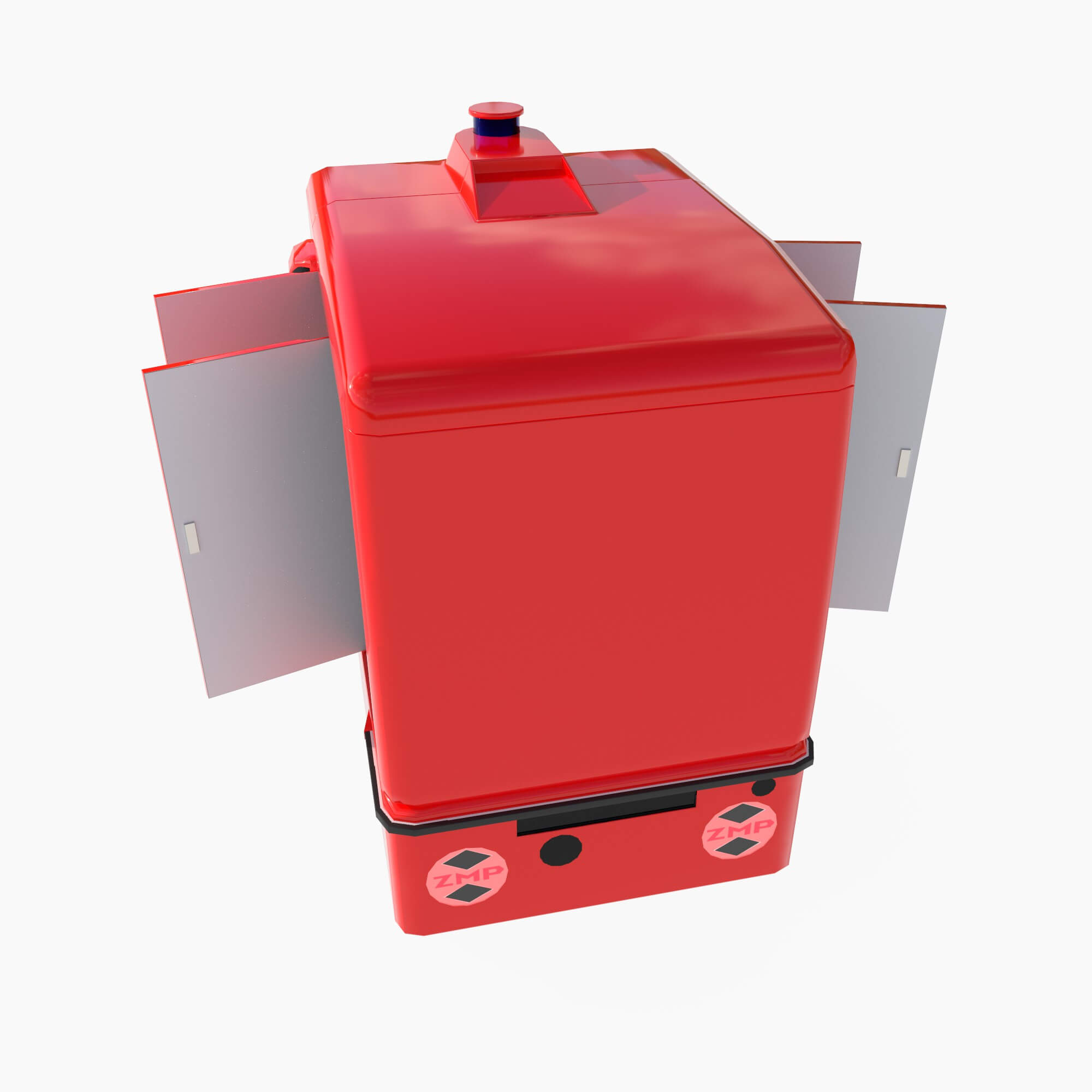 Japanese delivery robot Deliro - 3D Model by katherina