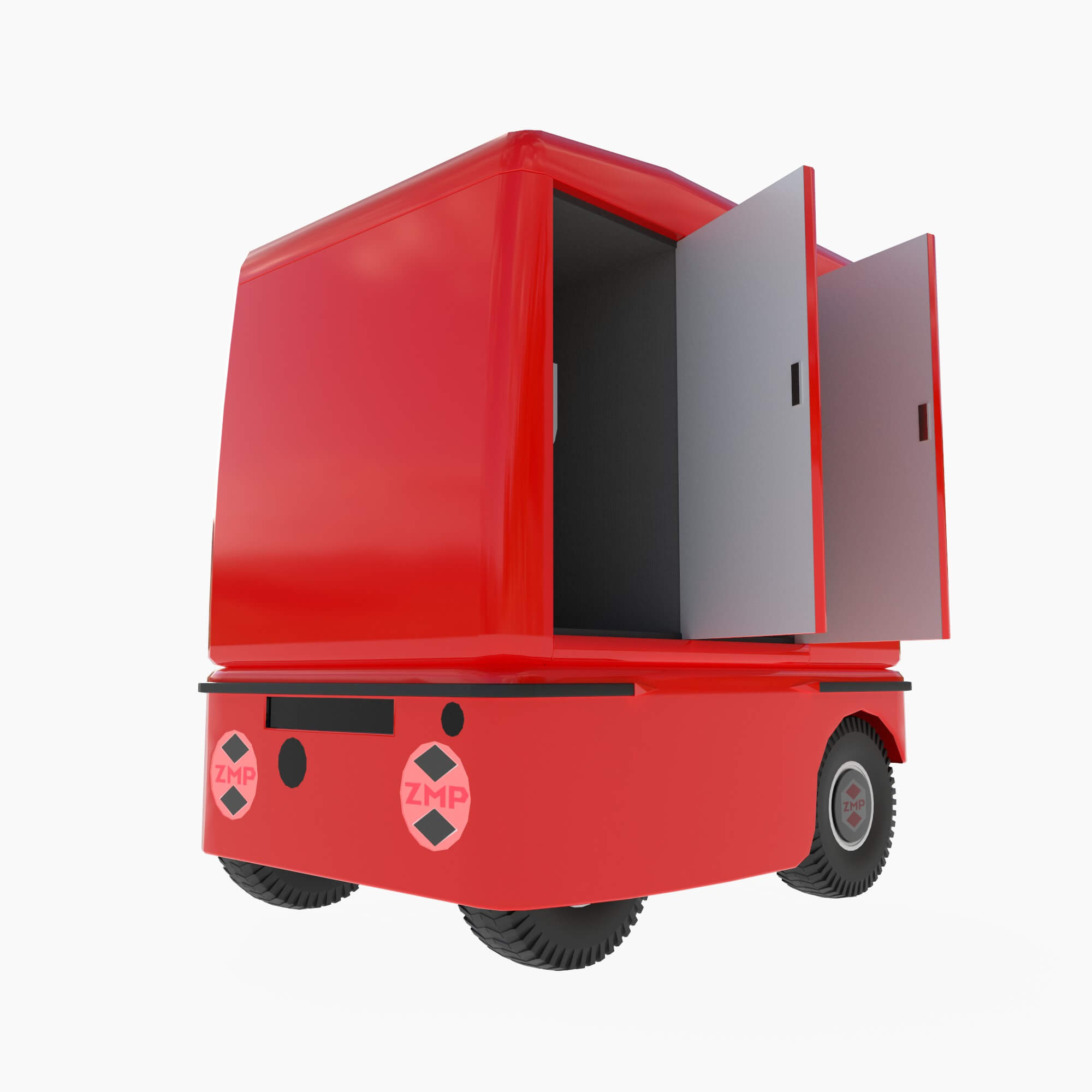 Japanese delivery robot Deliro - 3D Model by katherina