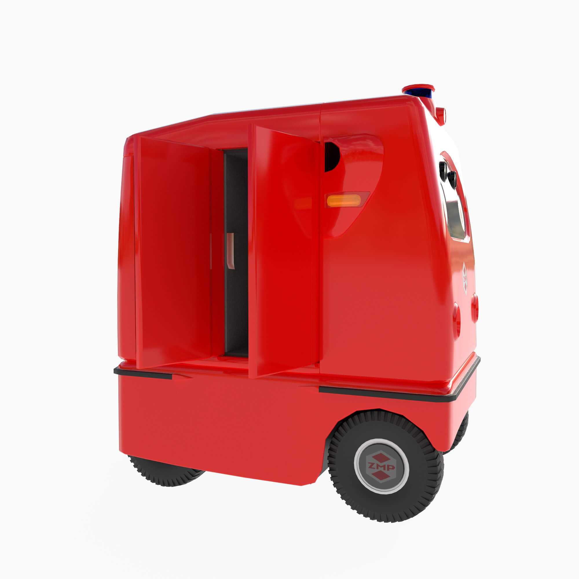 Japanese delivery robot Deliro - 3D Model by katherina