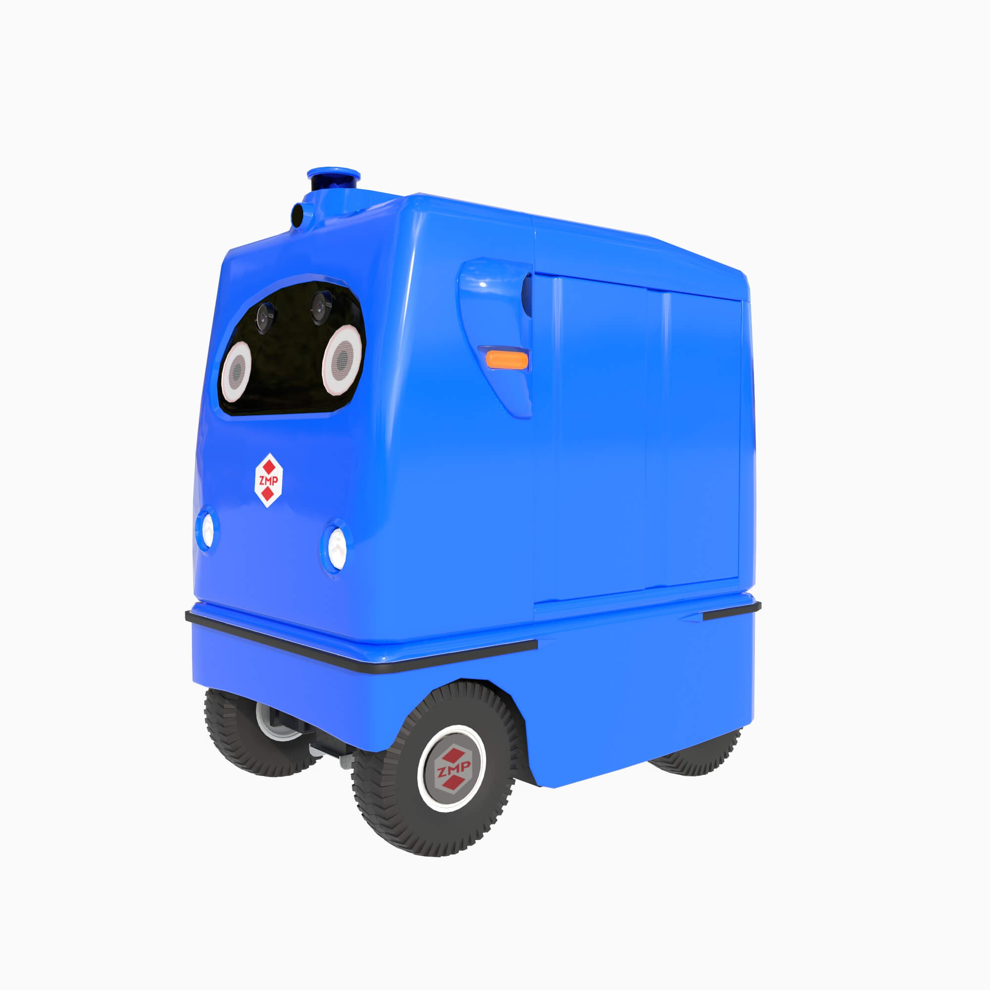 Japanese delivery robot Deliro - 3D Model by katherina