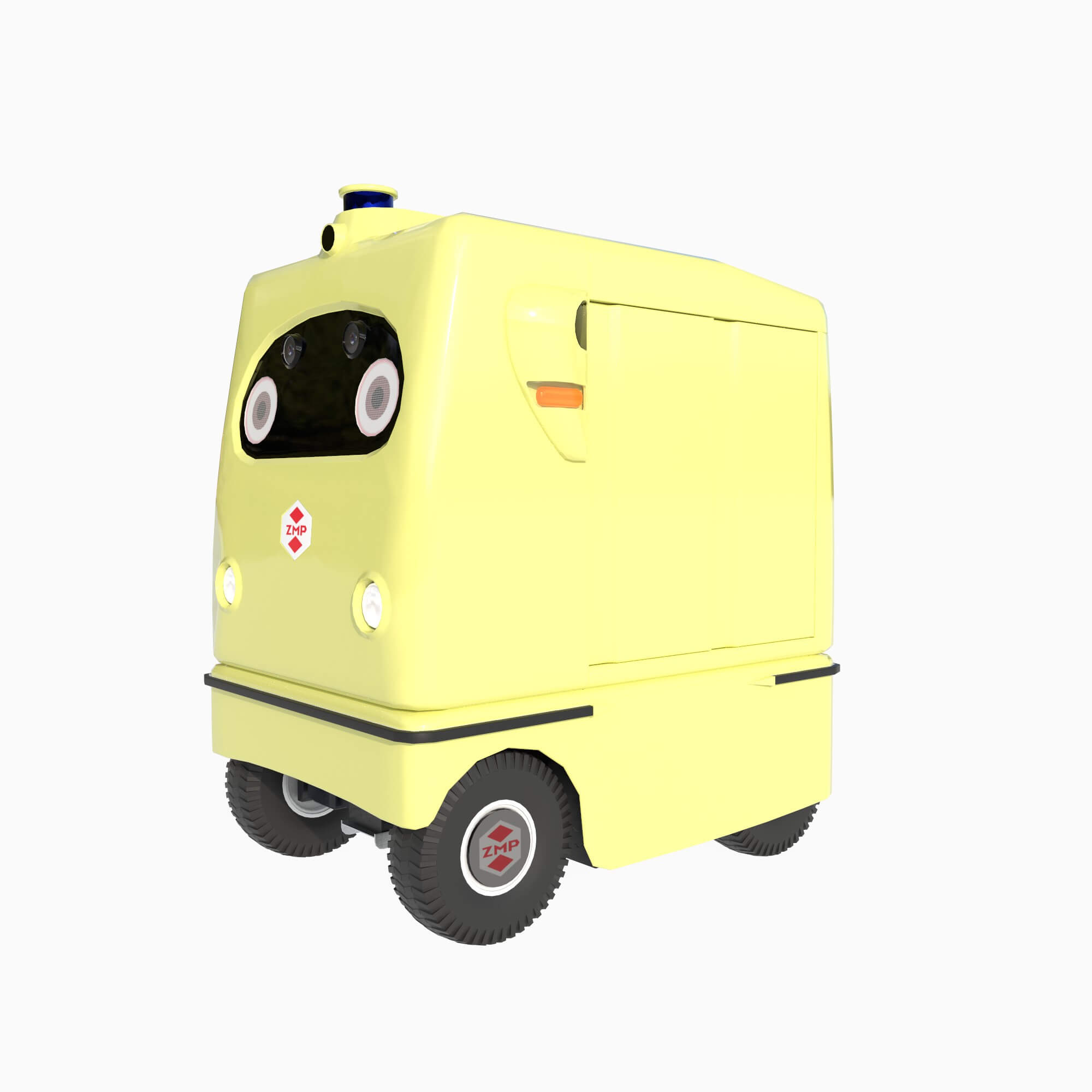 Japanese delivery robot Deliro - 3D Model by katherina