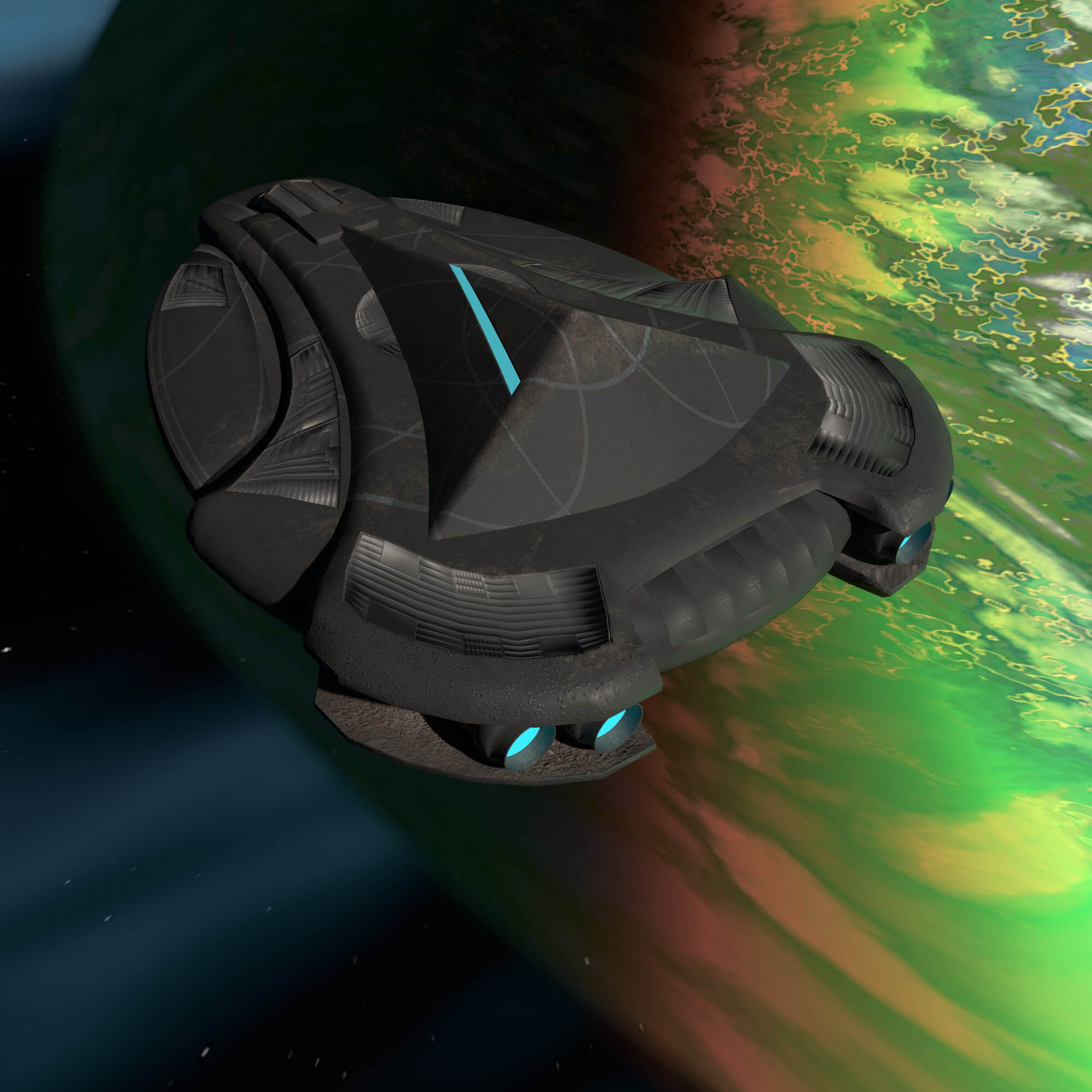 Battleship Alkesh - 3D Model by katherina