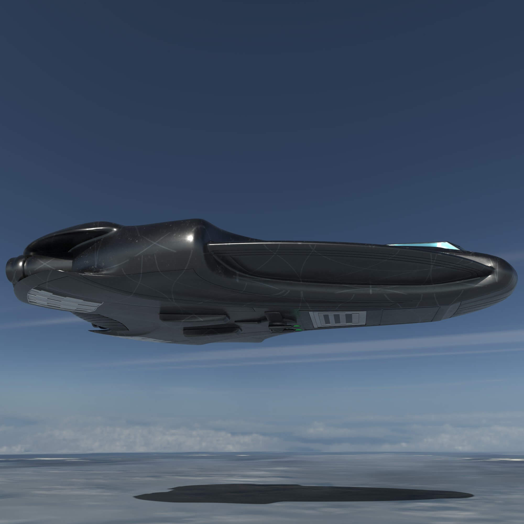 Battleship Alkesh V2 - 3D Model by katherina