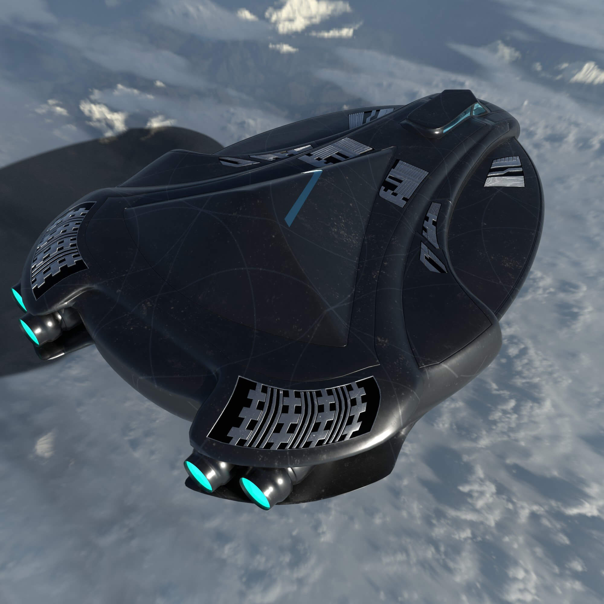 Battleship Alkesh V2 - 3D Model by katherina