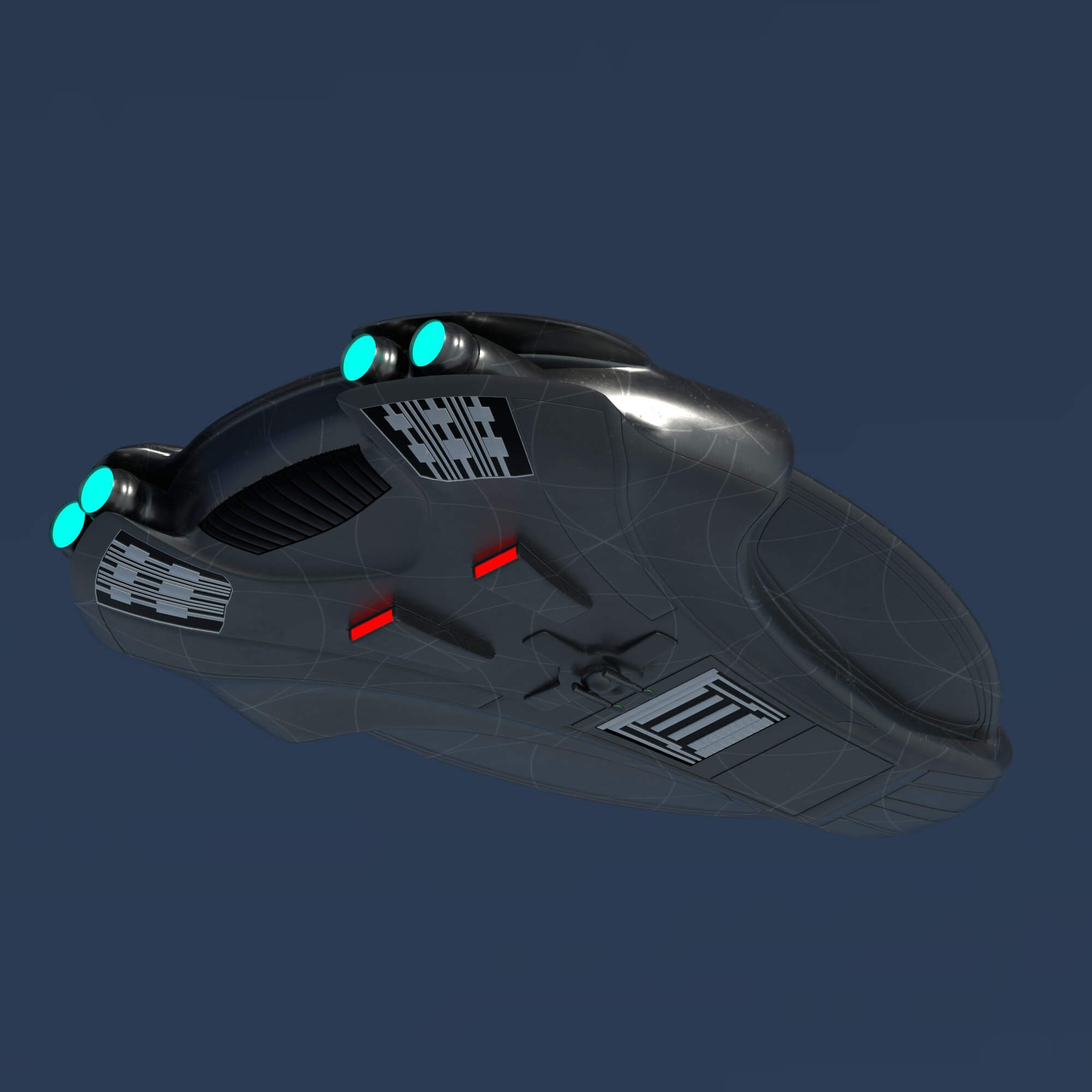 Battleship Alkesh V2 - 3D Model by katherina