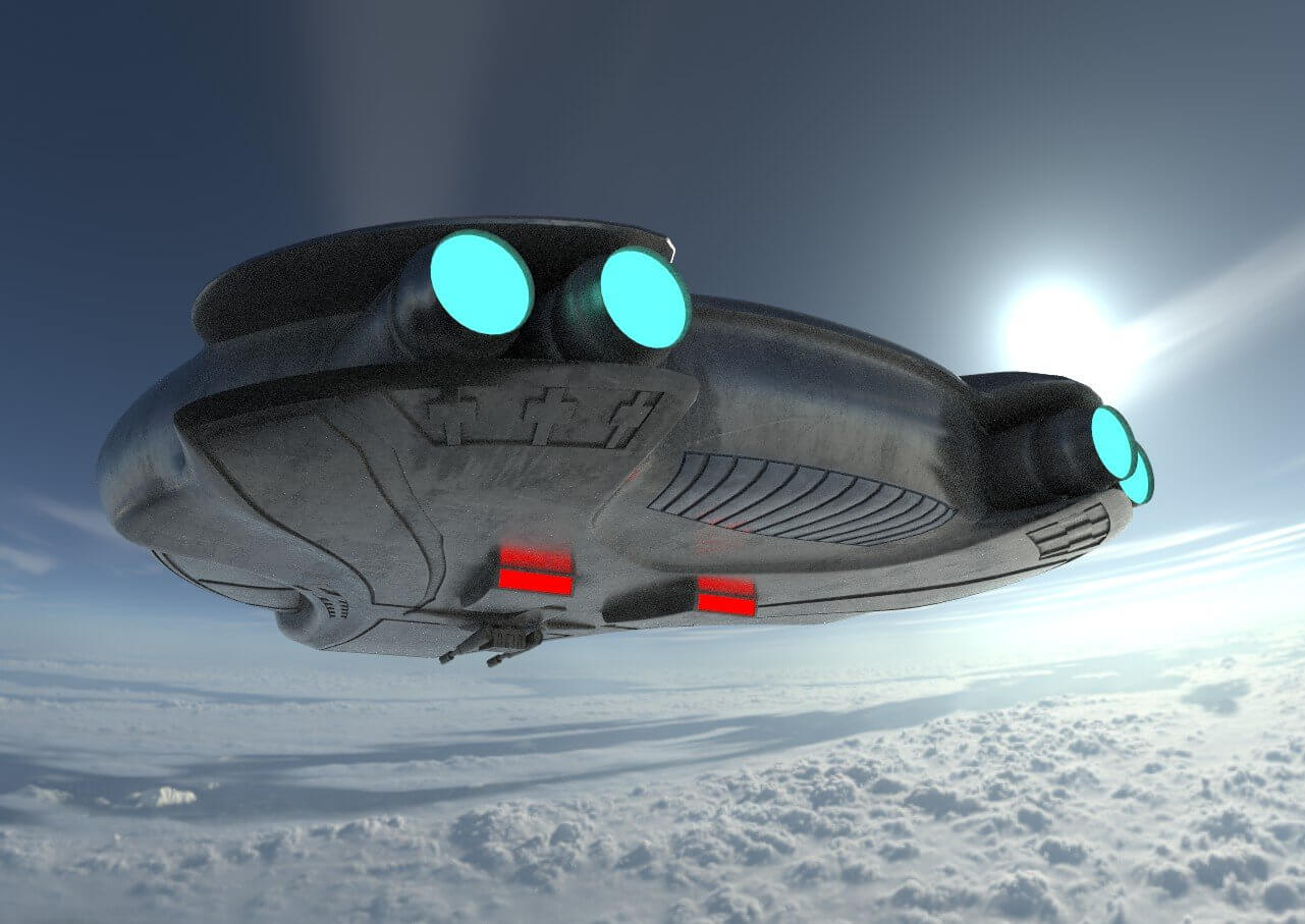 Battleship Alkesh - 3D Model by katherina